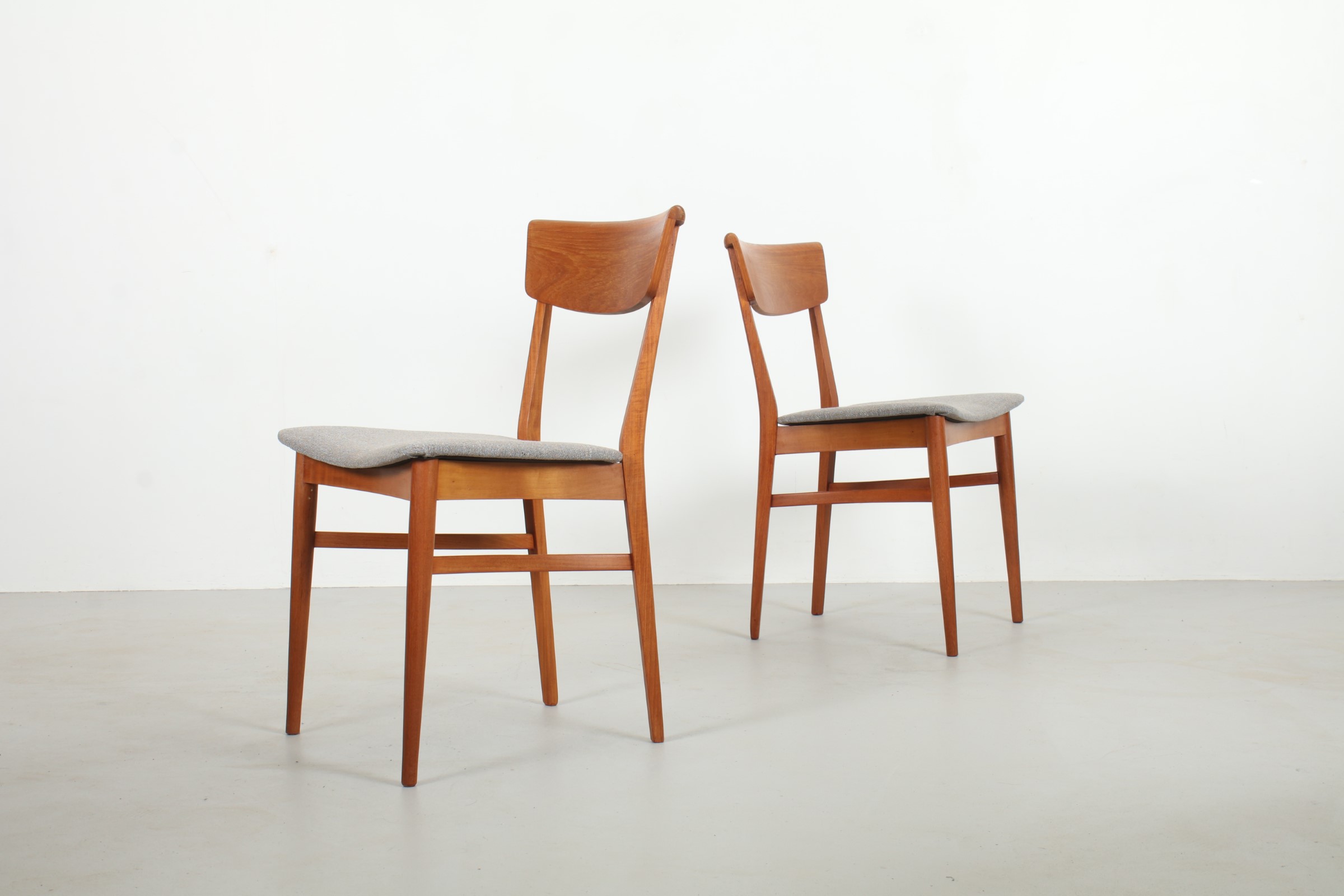 Four Slender Joe Backhouse Dining Chairs By Backhouse