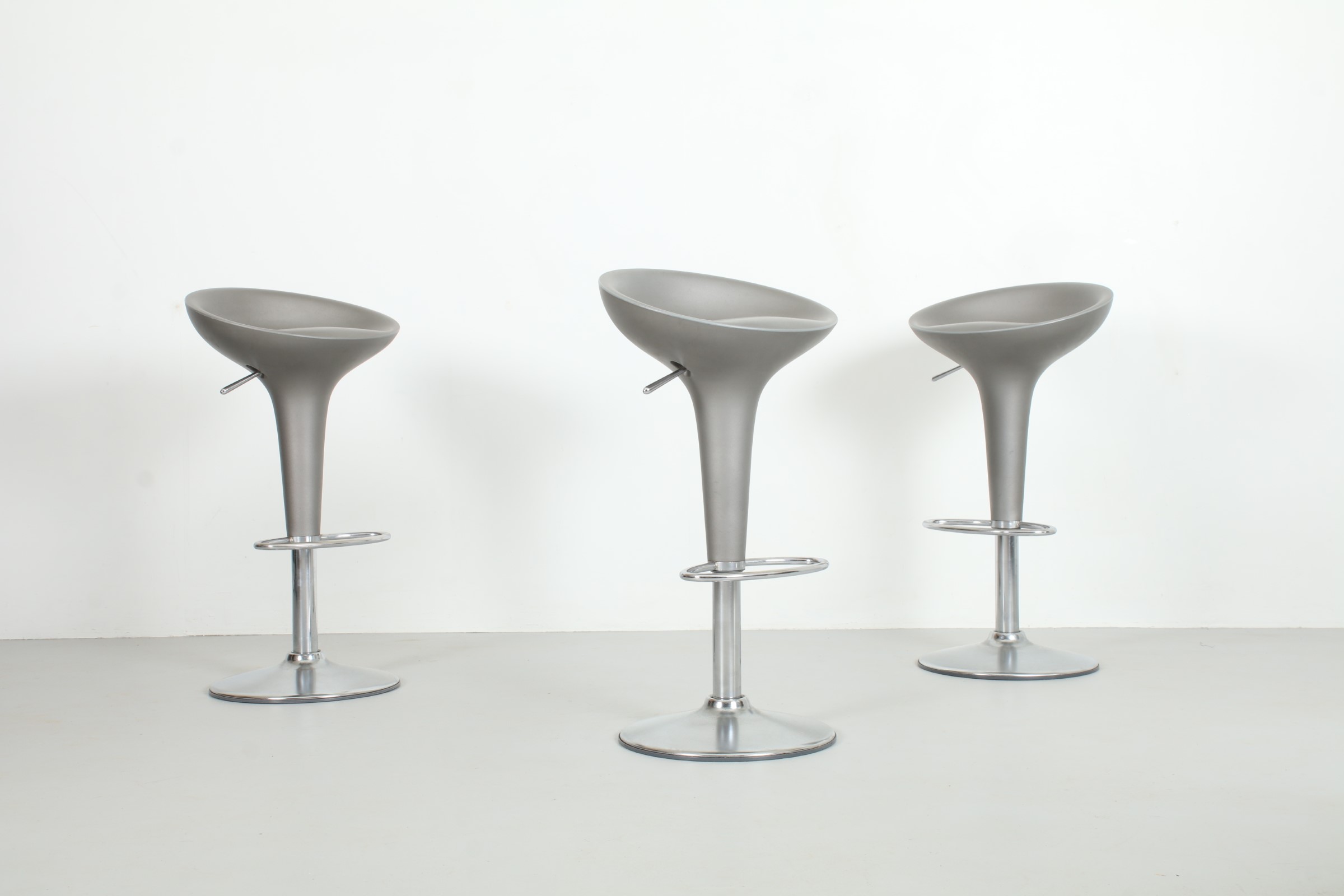 Three Iconic Stefano Giovannoni 'Bombo' Stools by Magis