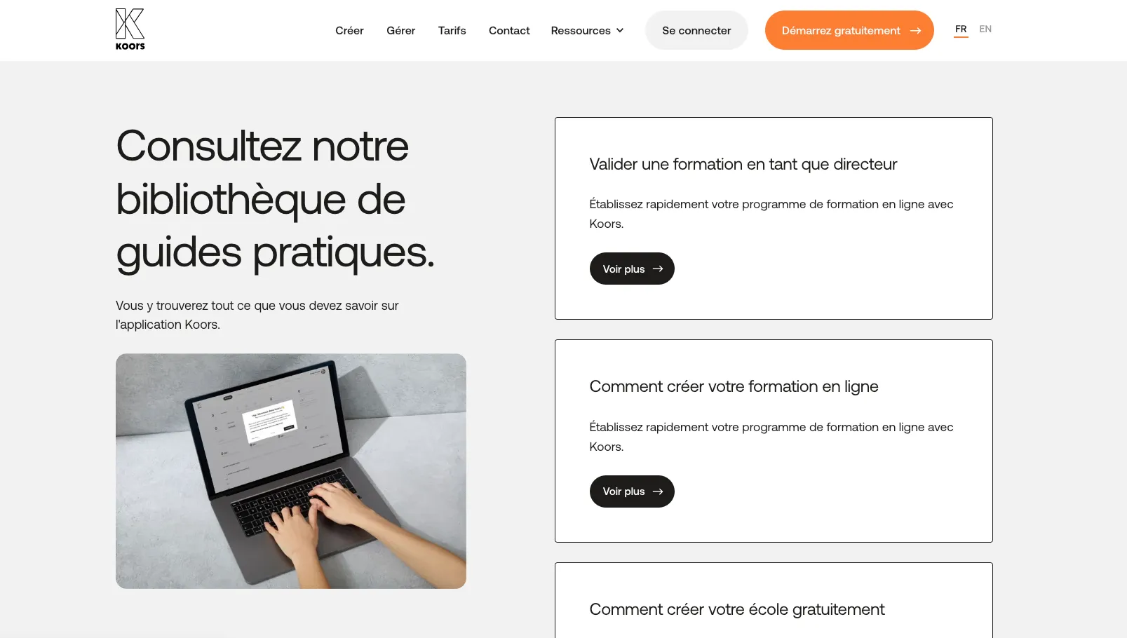 Guide Koors : Créez et gérez des cours en ligne avec facilité