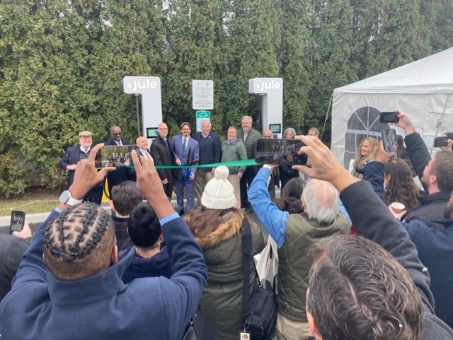 First of its Kind: Jule Solar EV Fast Charging Station Unveiled