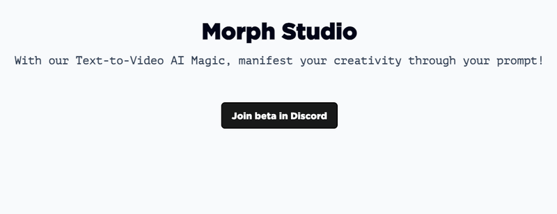 Future Tools - Morph Studio