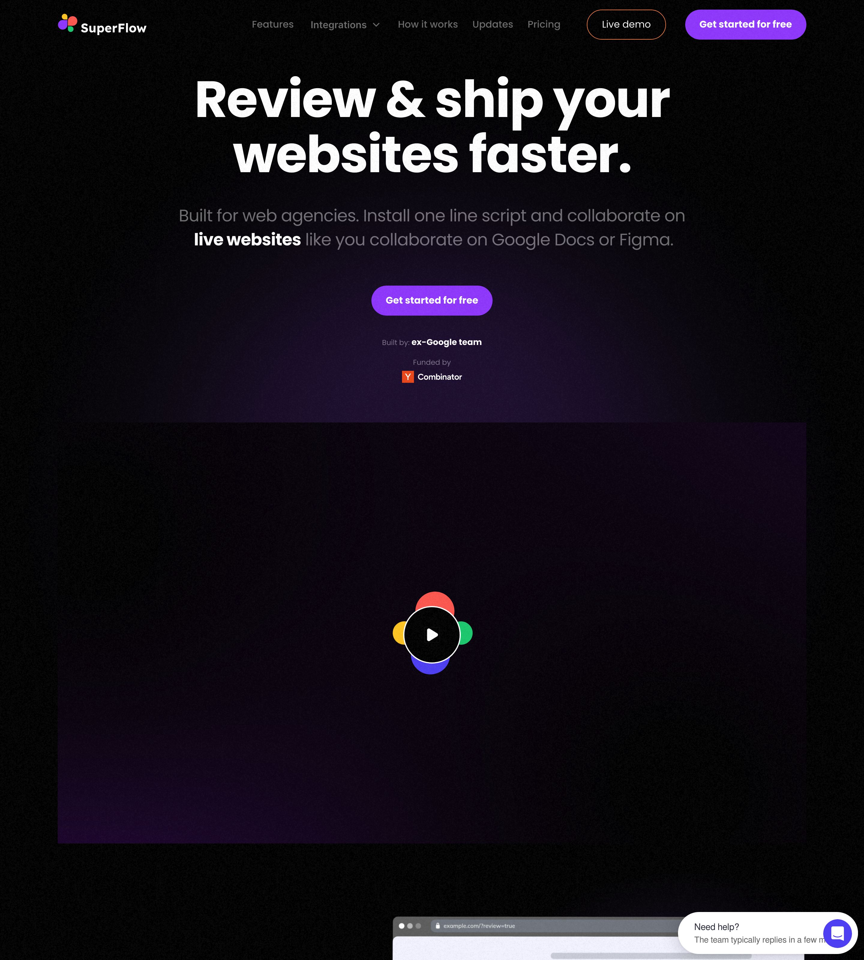 Saaspo | Superflow Landing Page