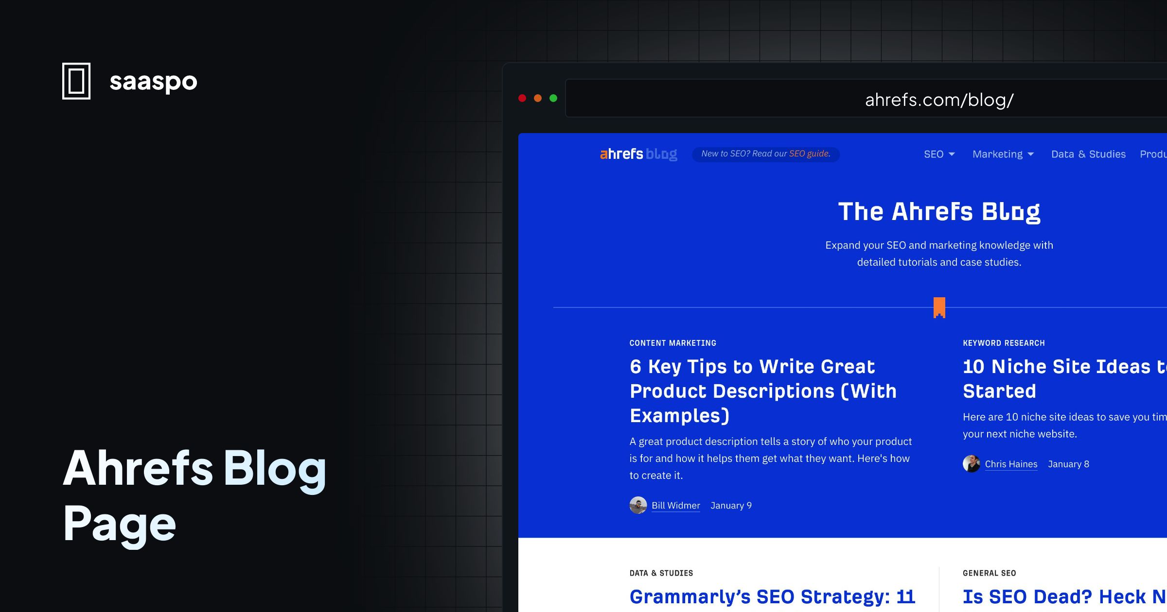 Saaspo | Ahrefs Blog Page