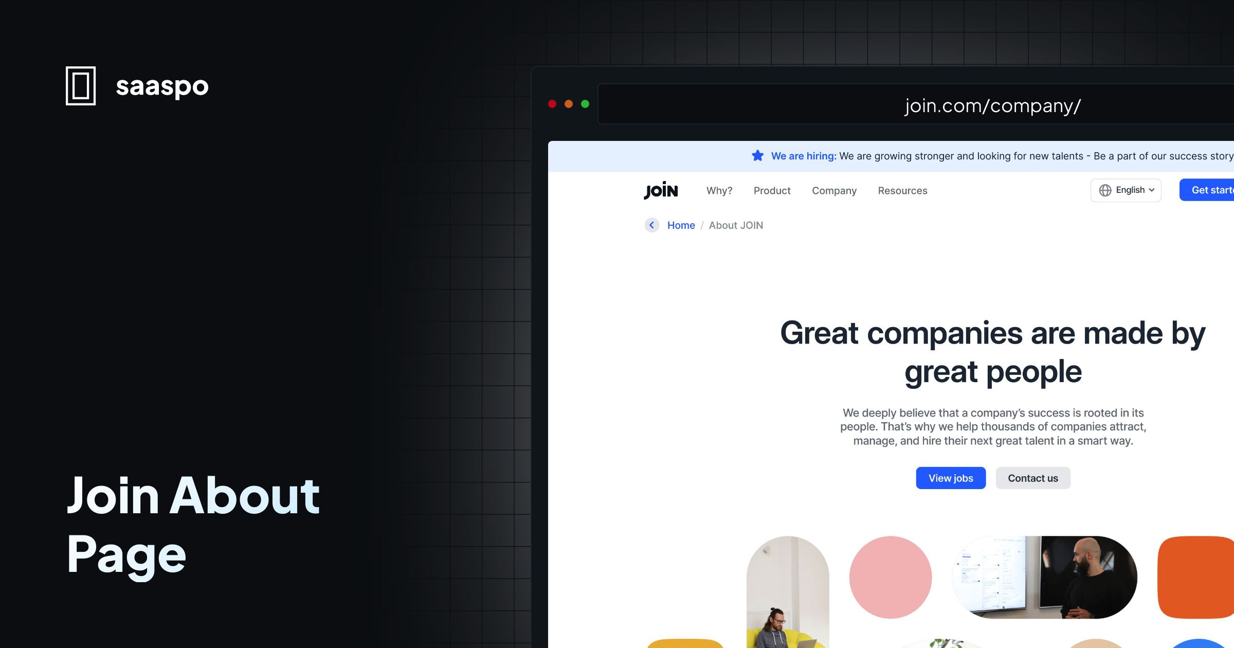 Saaspo | Join About Page