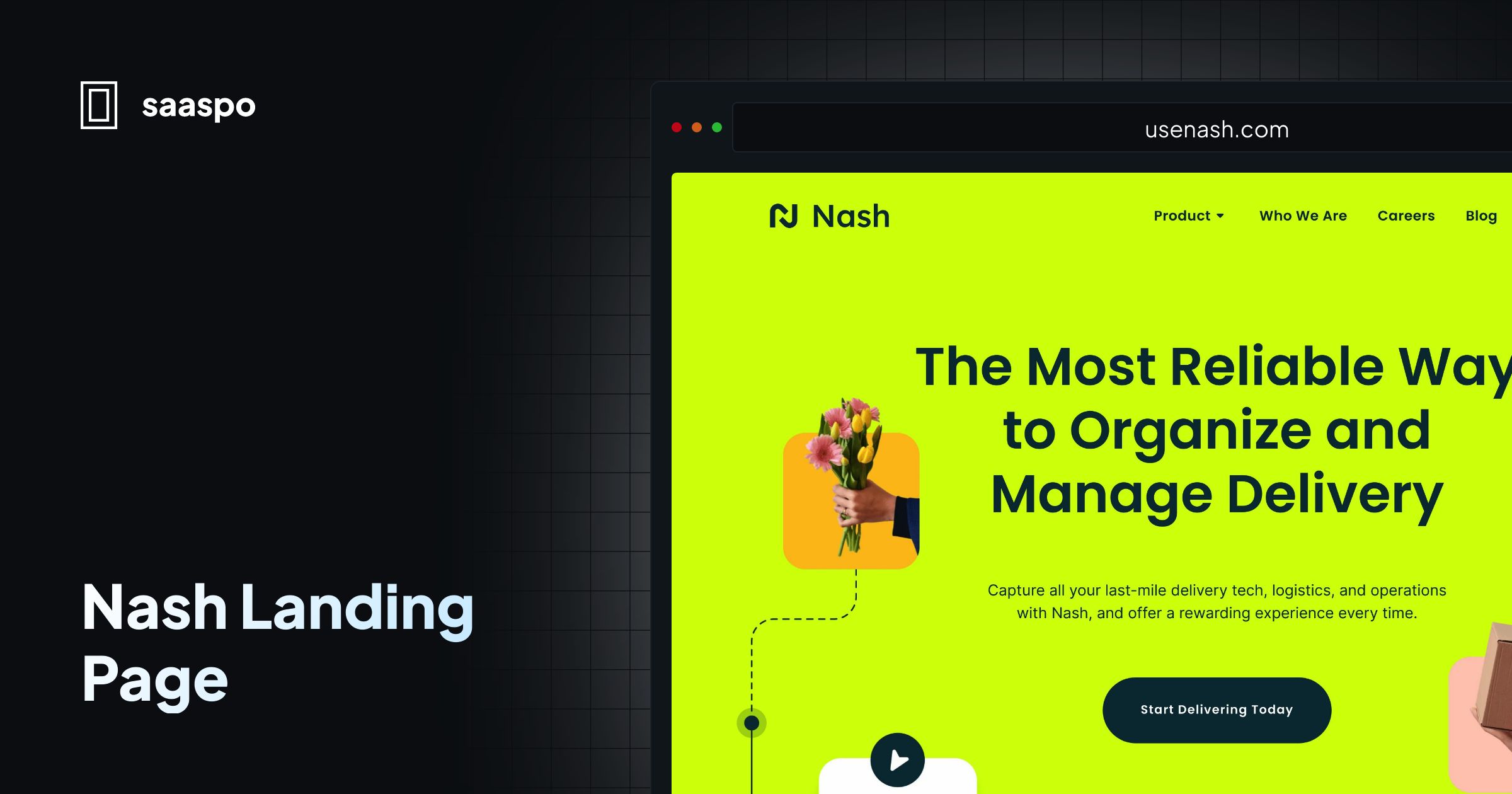 Saaspo | Nash Landing Page