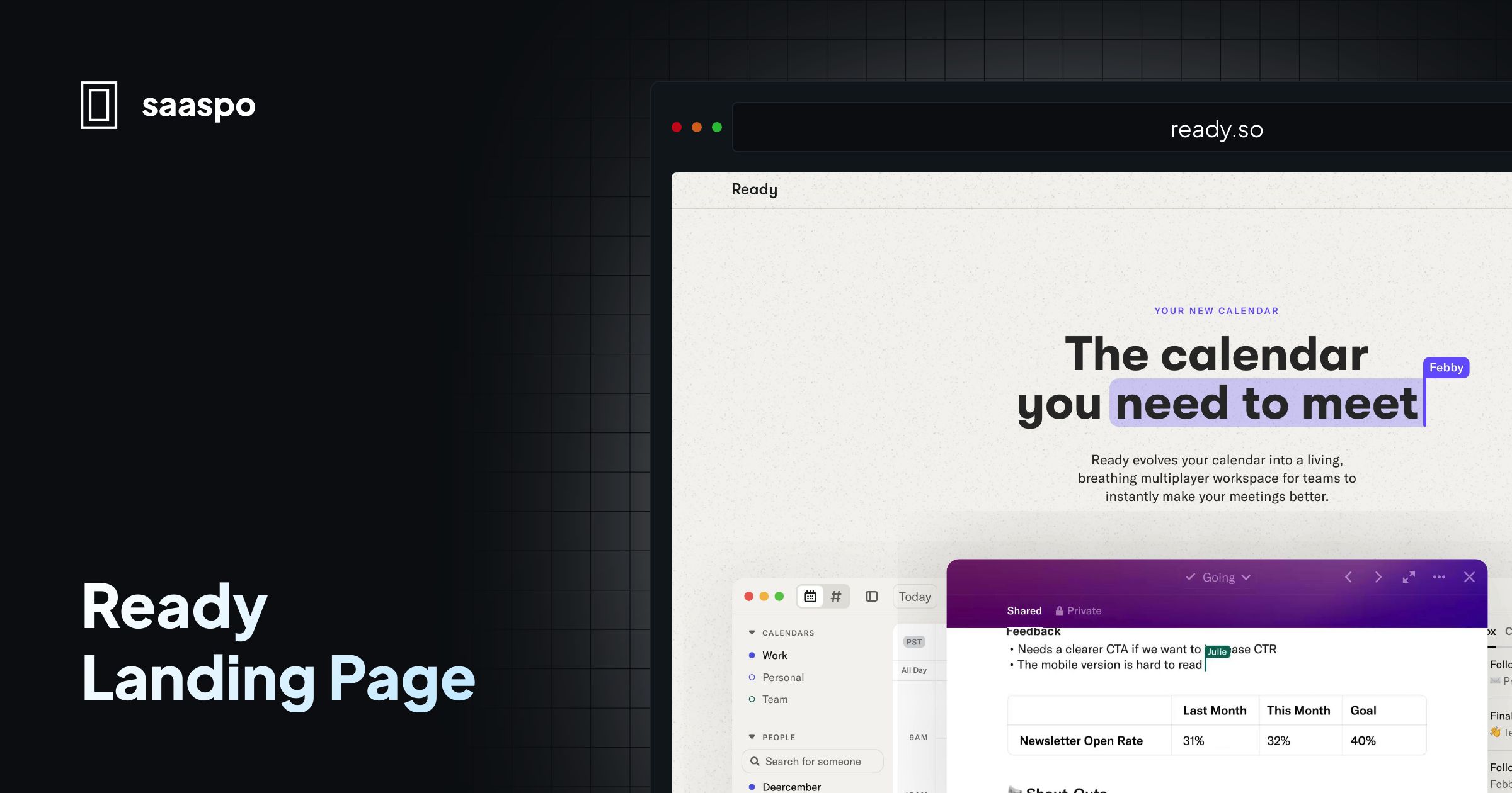Saaspo | Ready Landing Page