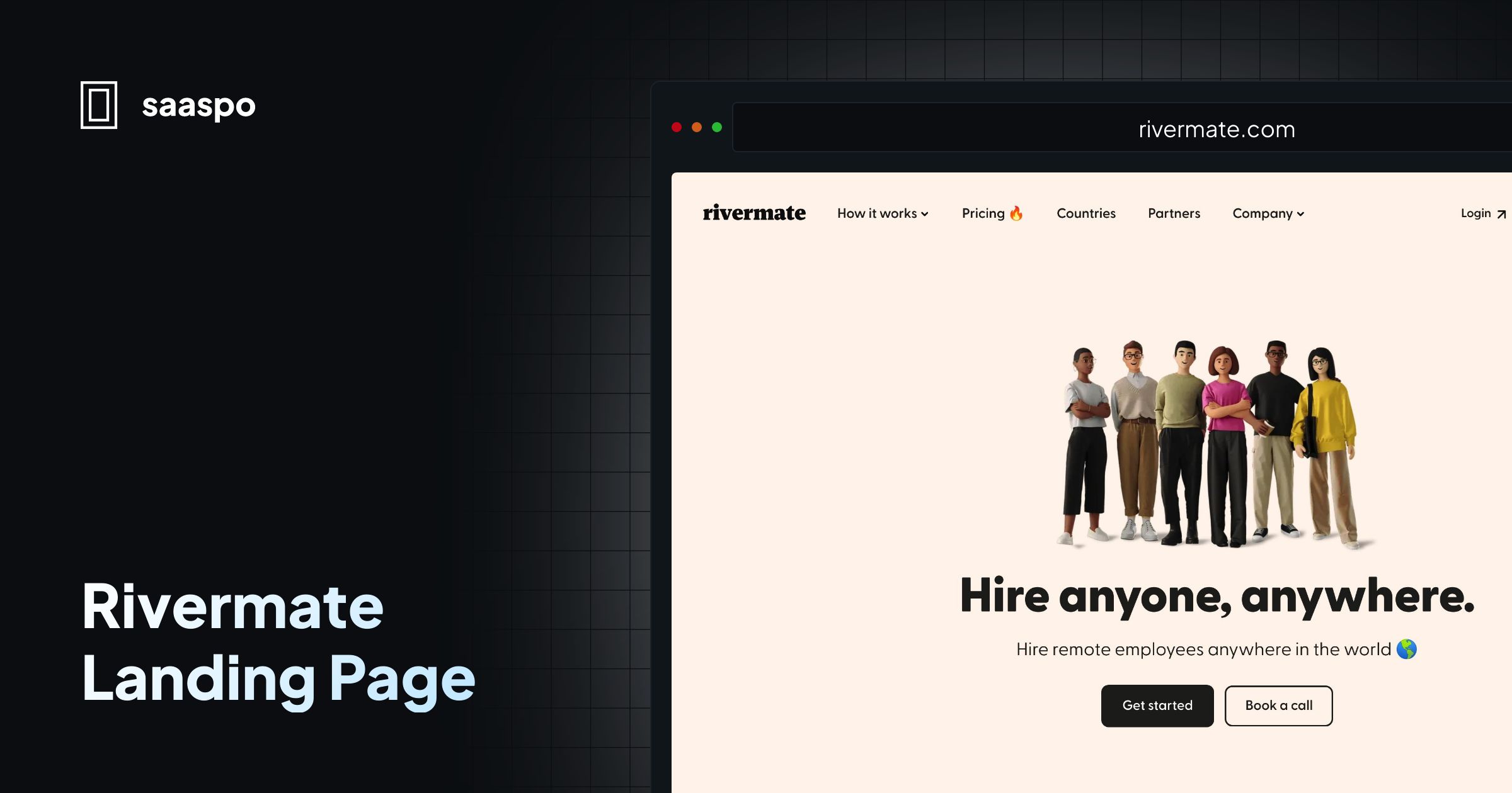 Saaspo | Rivermate Landing Page