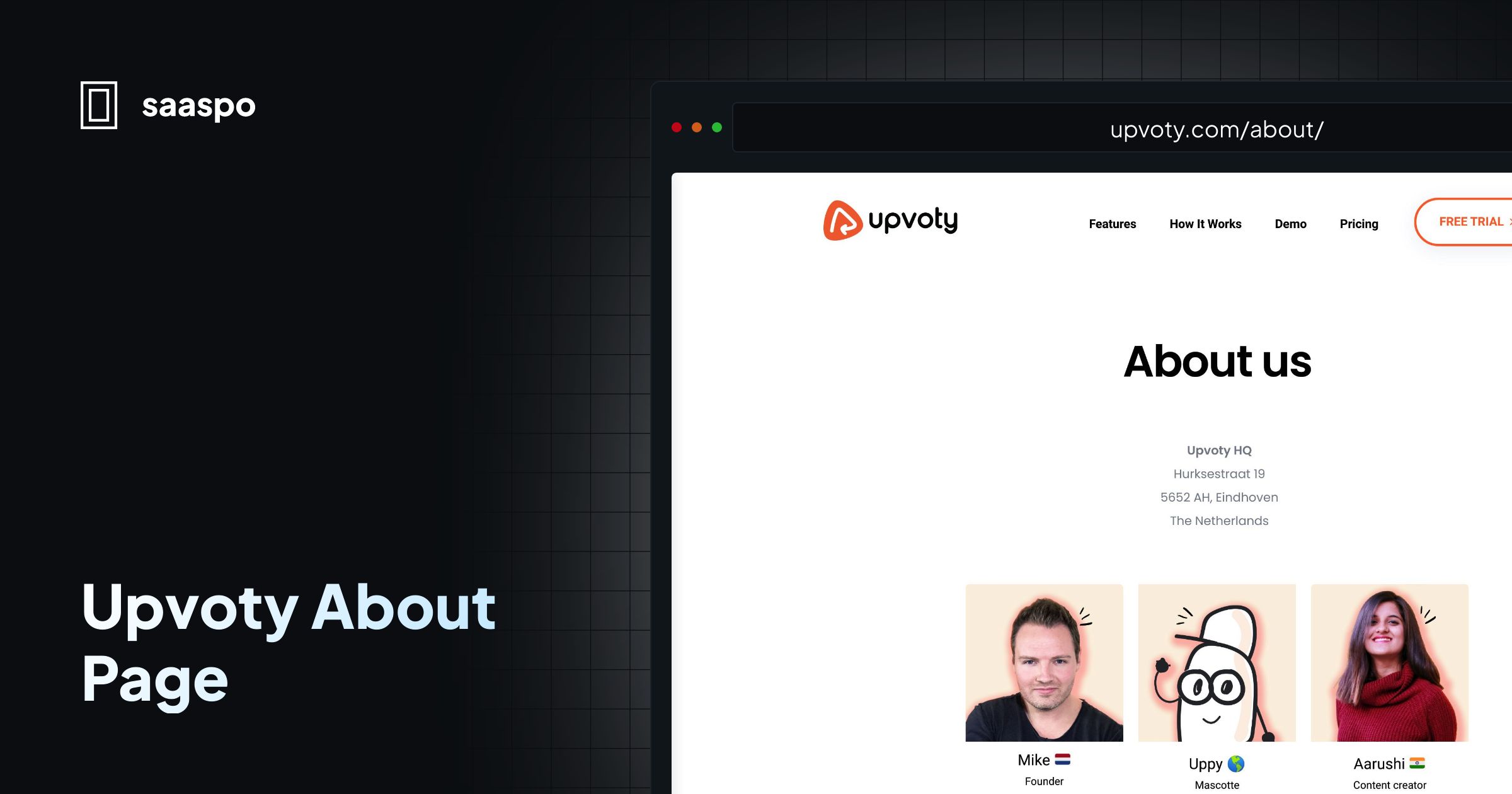 Saaspo | Upvoty About Page