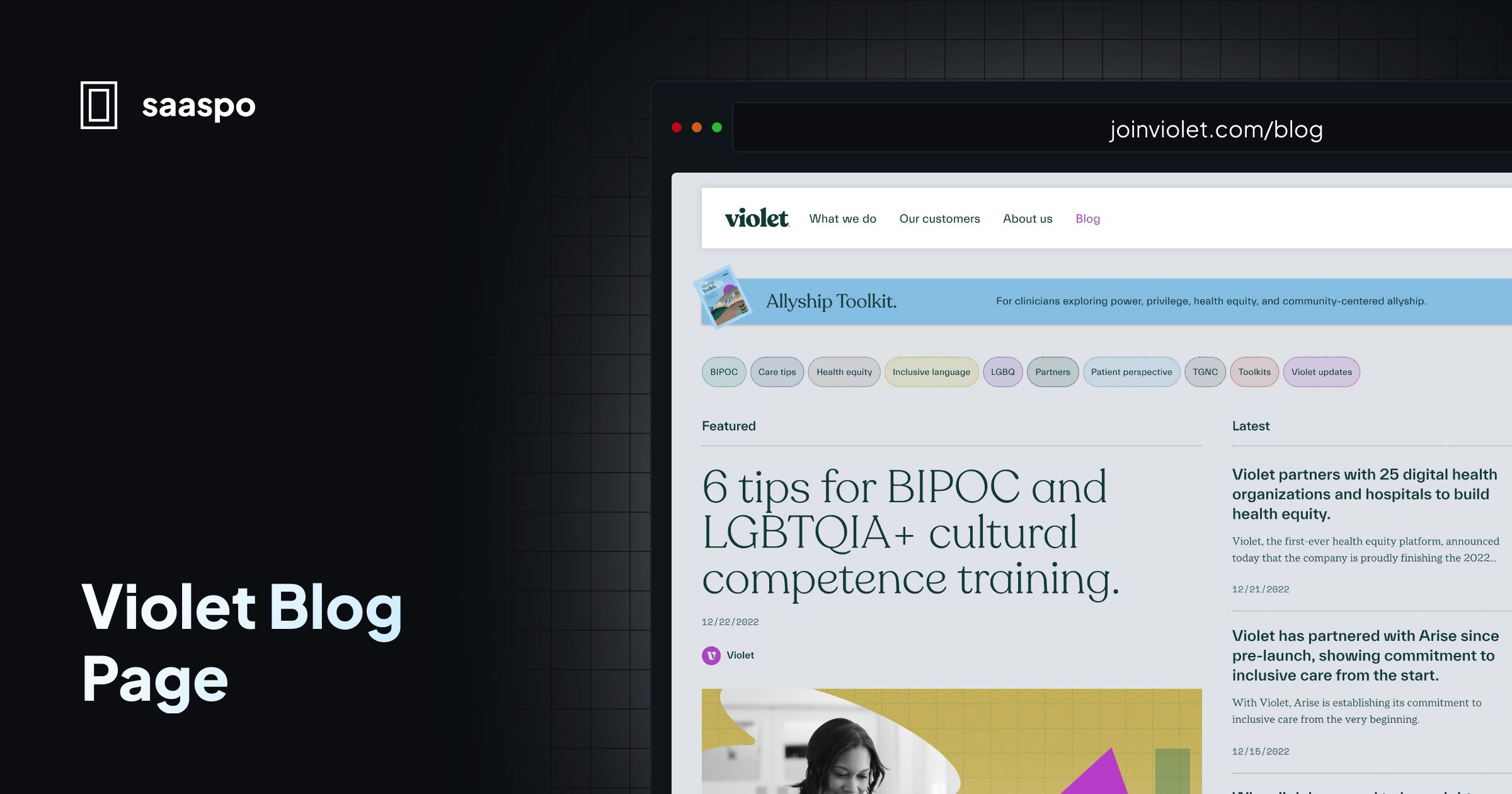 Saaspo | Violet Blog Page