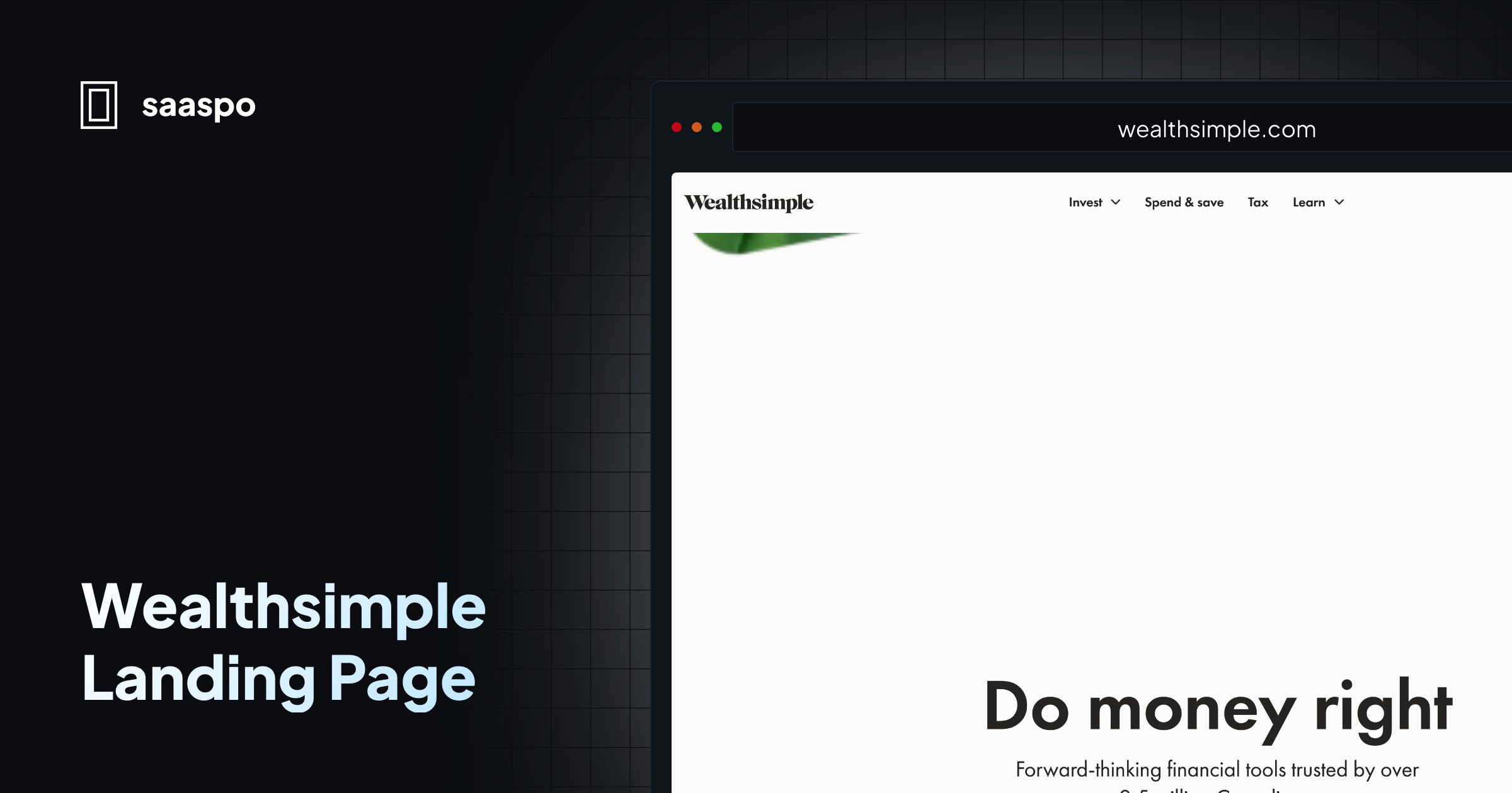 Saaspo | Wealthsimple Landing Page