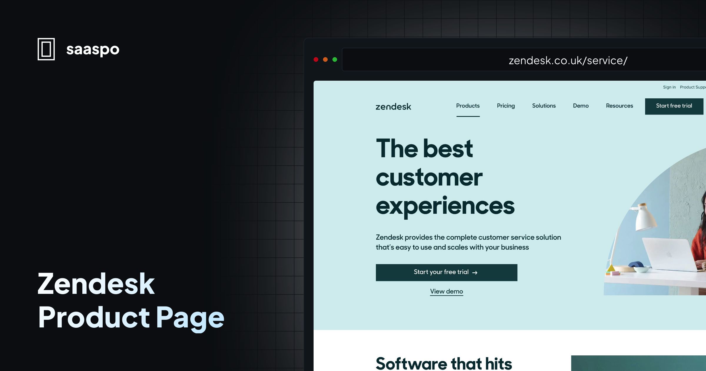 Saaspo | Zendesk Product Page