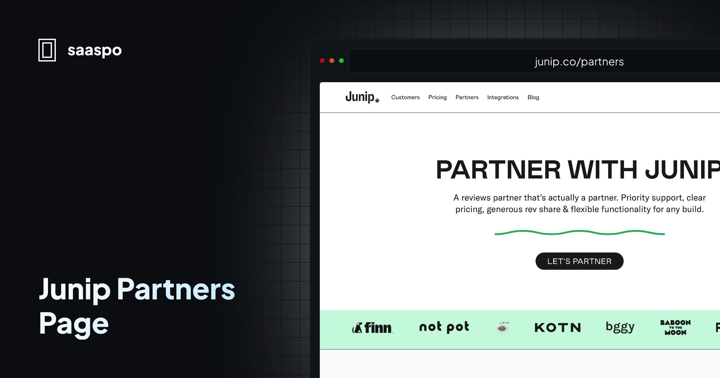 Saaspo | Junip Partners Page
