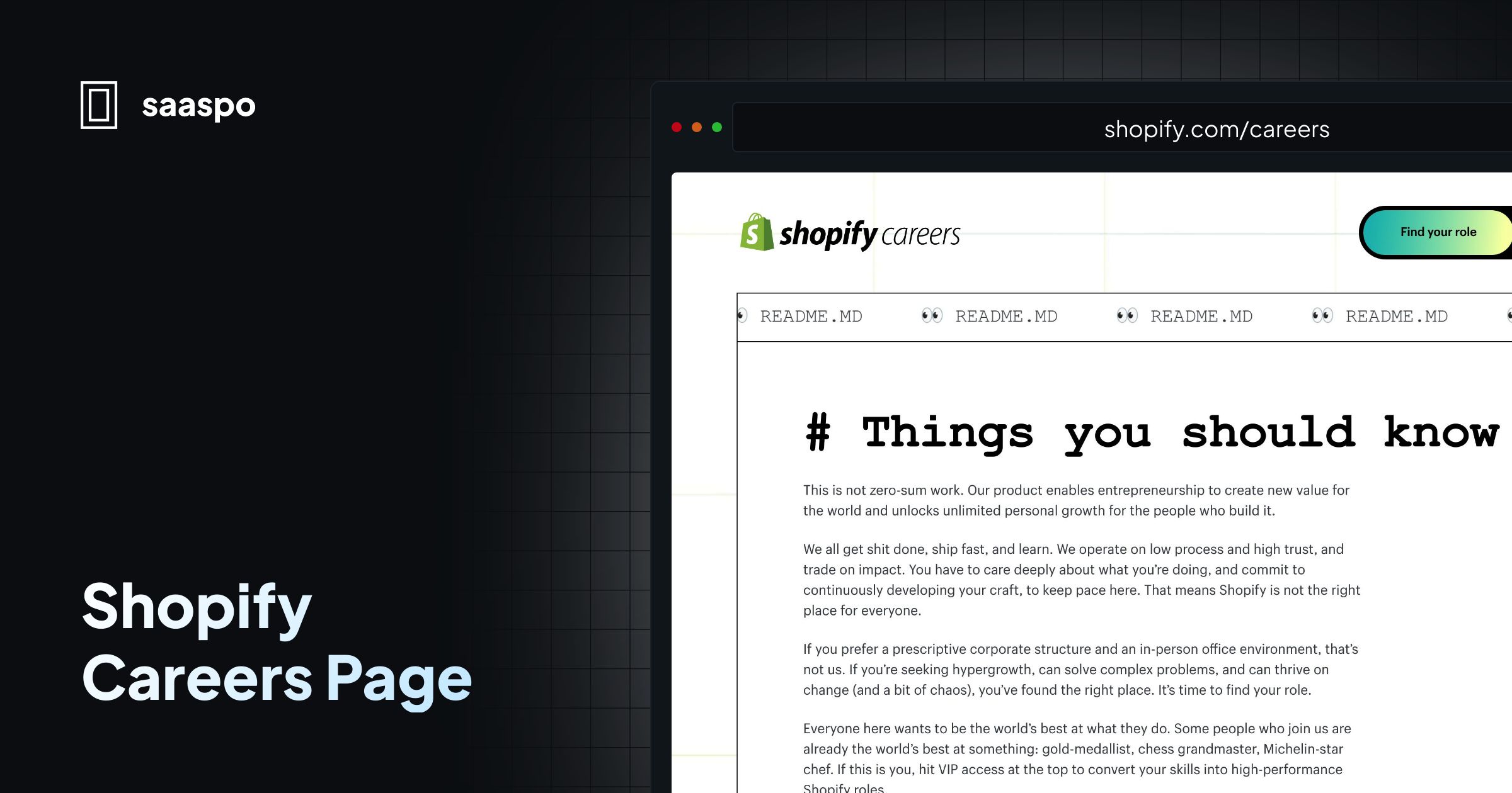 Saaspo | Shopify Careers Page