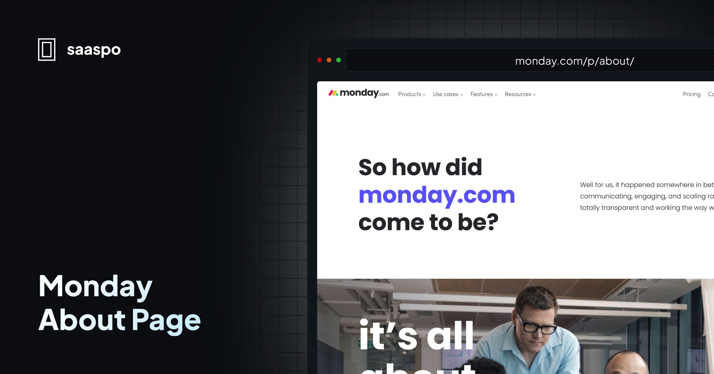 Saaspo | Monday About Page