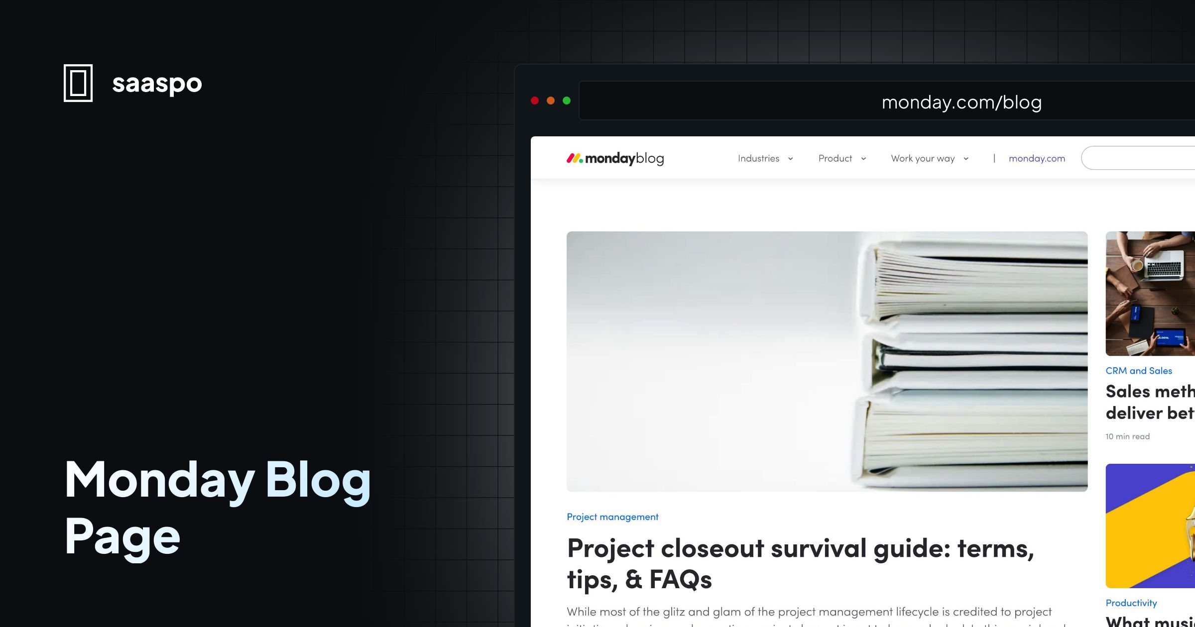 Saaspo | Monday Blog Page