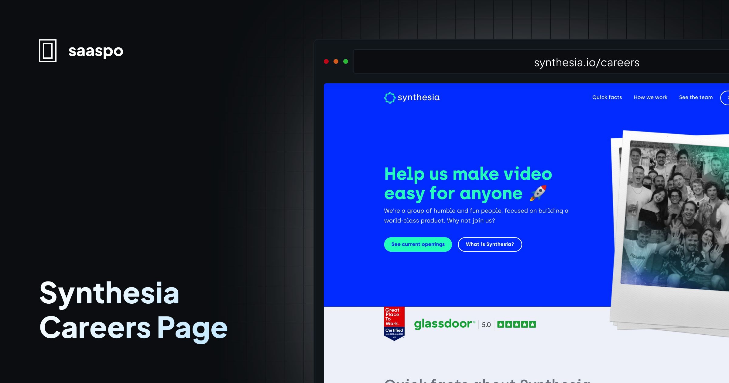 Saaspo | Synthesia Careers Page