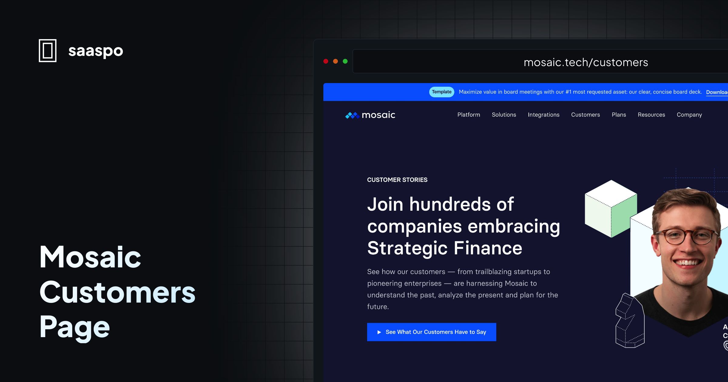 Saaspo | Mosaic Customers Page
