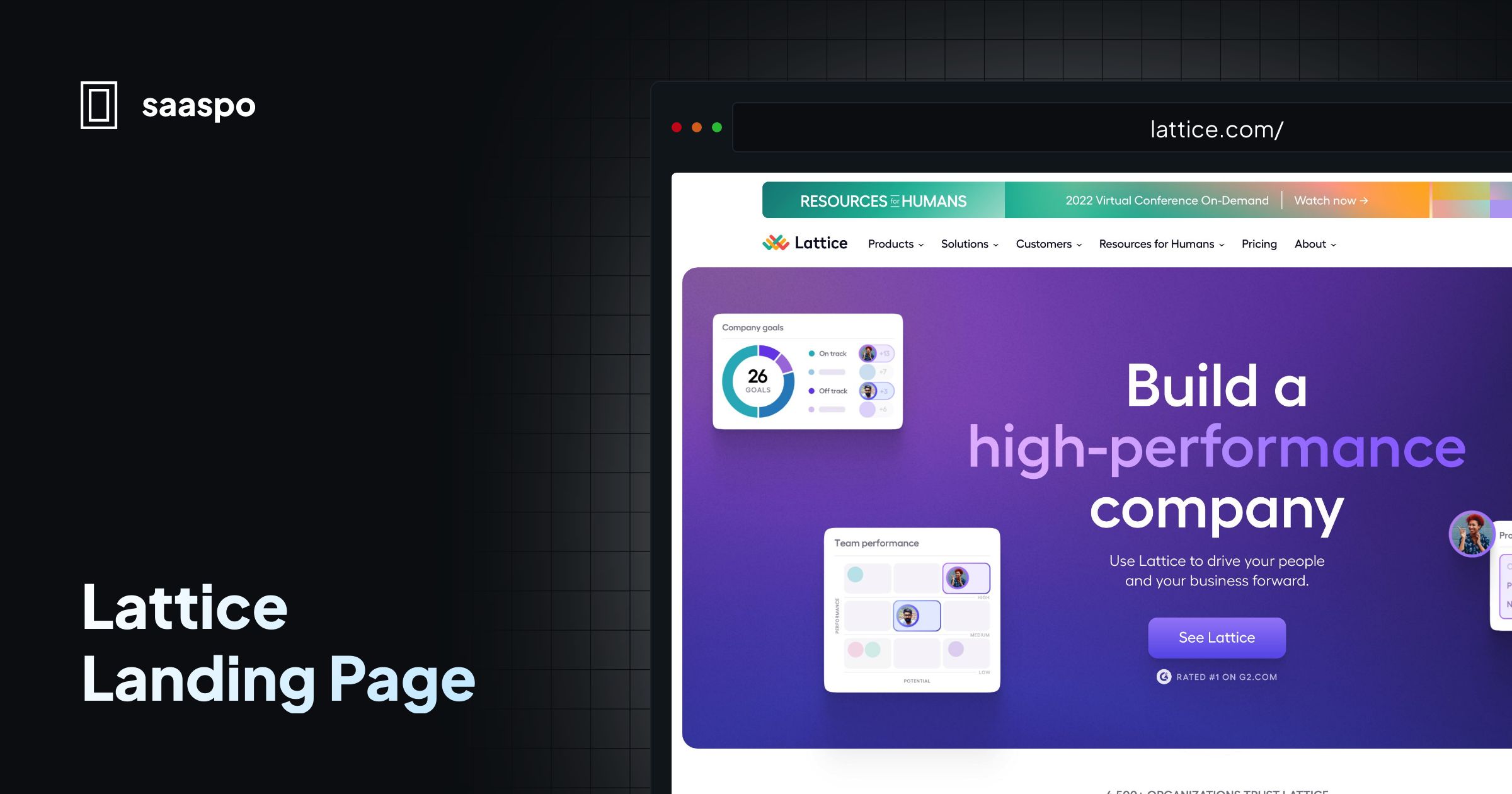 Saaspo | Lattice Landing Page