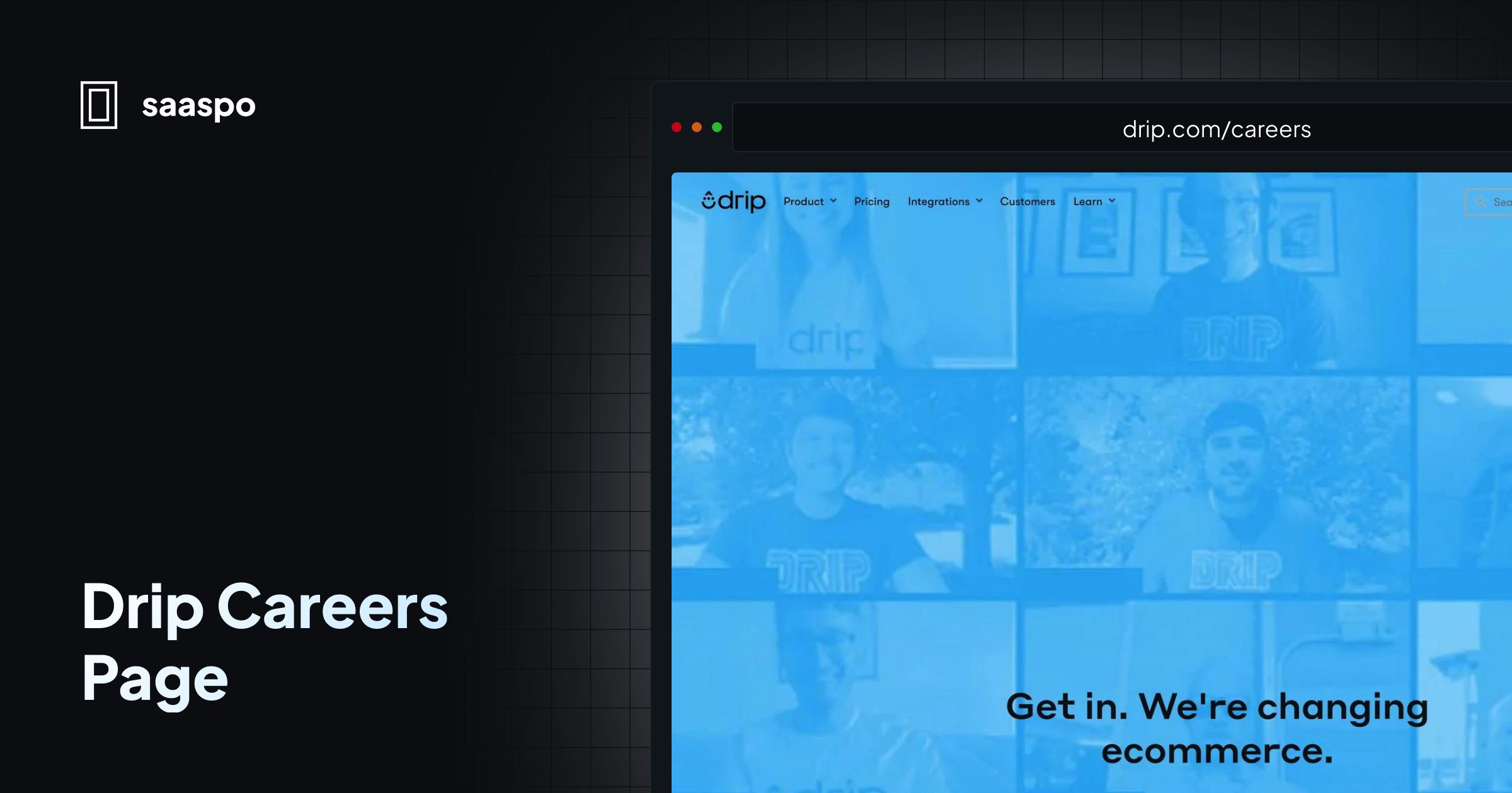 Saaspo | Drip Careers Page