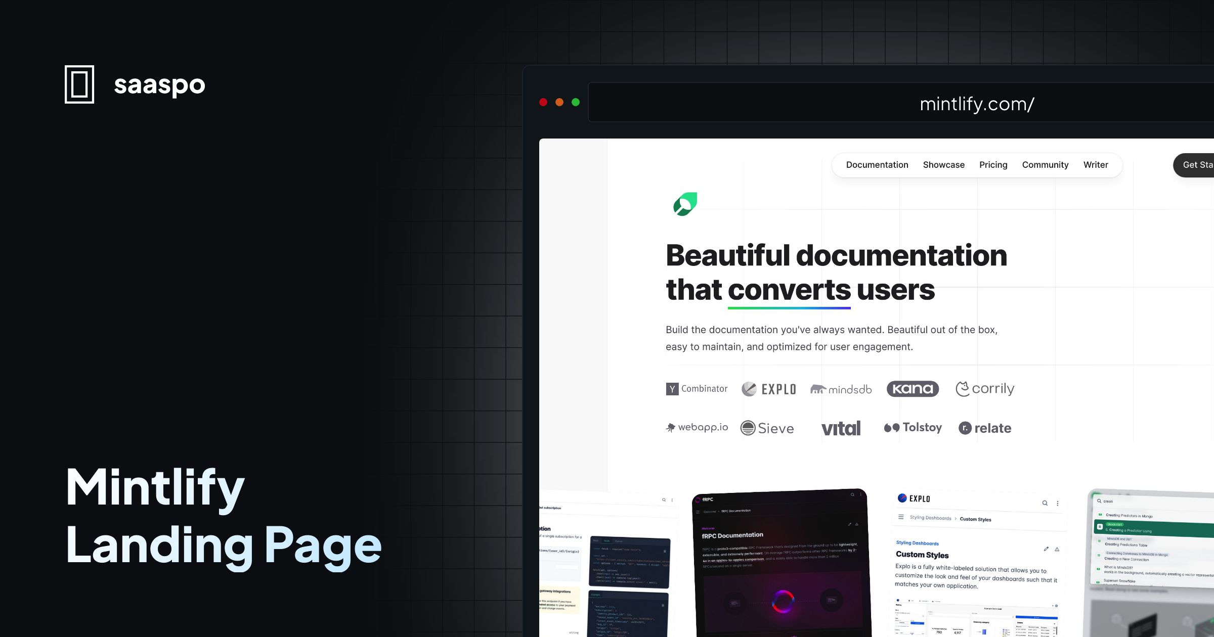 Saaspo | Mintlify Landing Page