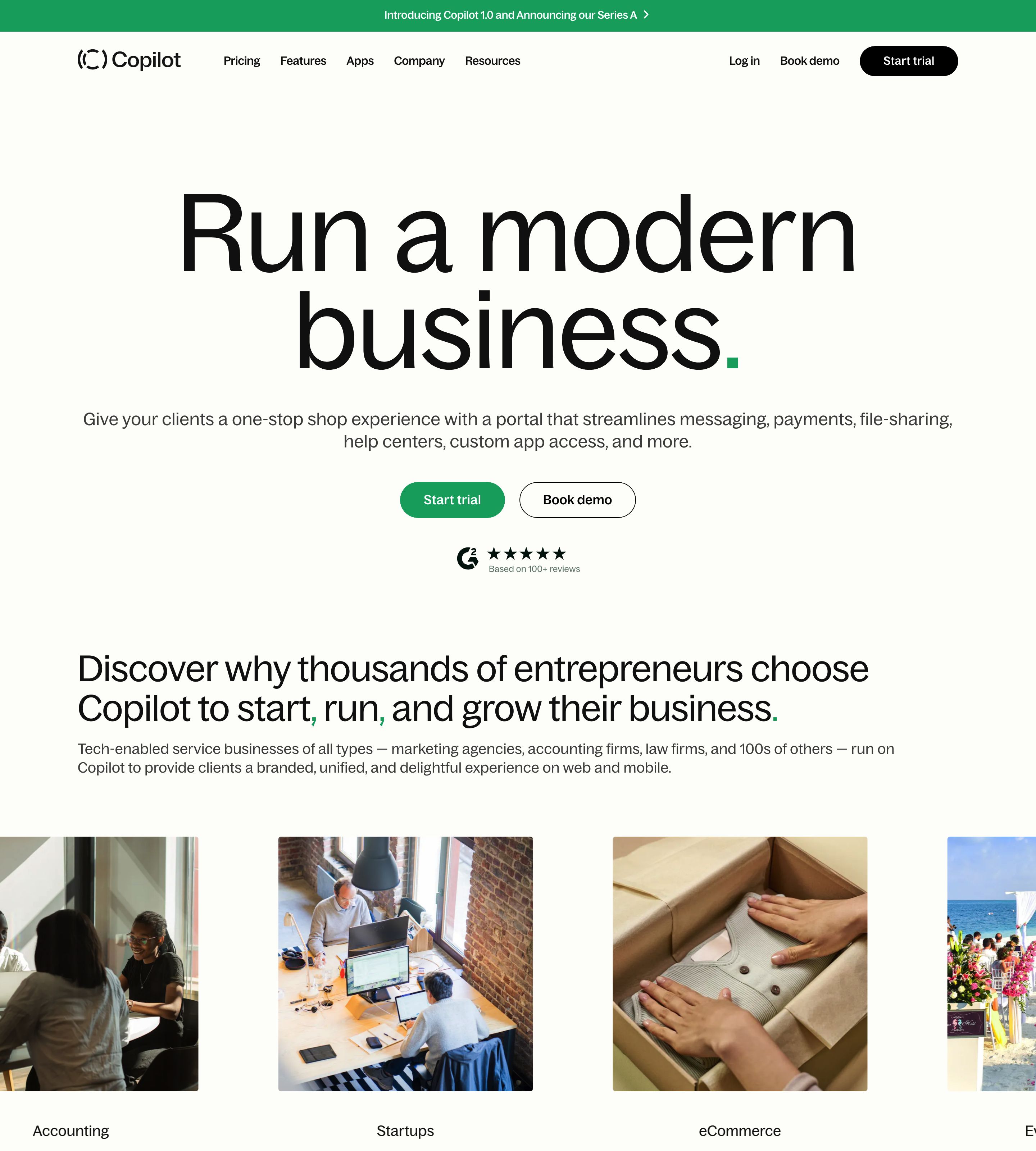 Saaspo | Bloomerang Landing Page