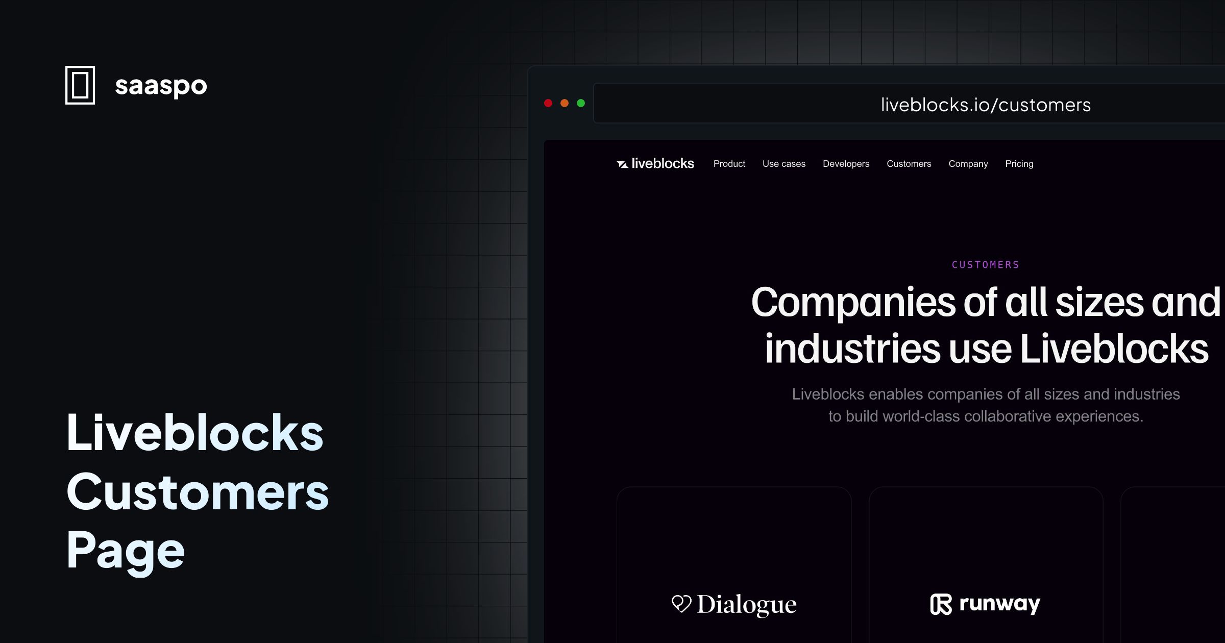 Saaspo | Liveblocks Customers Page