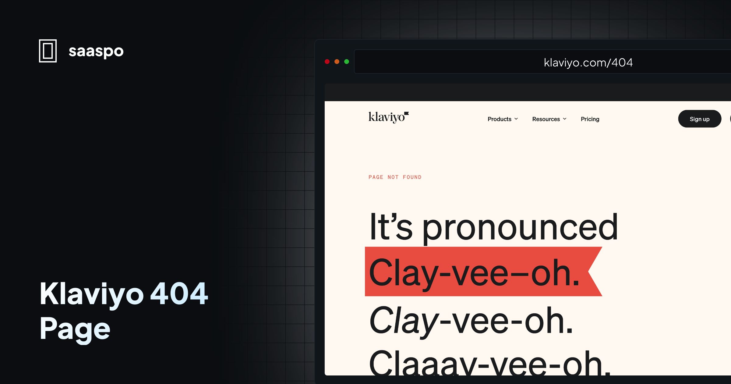 Saaspo | Klaviyo 404 Page