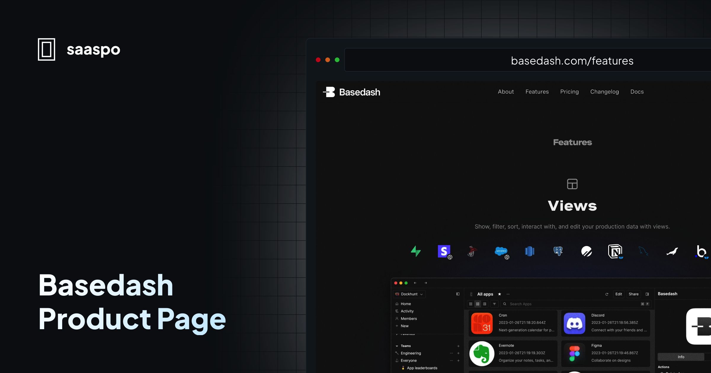 Saaspo | Basedash Product Page