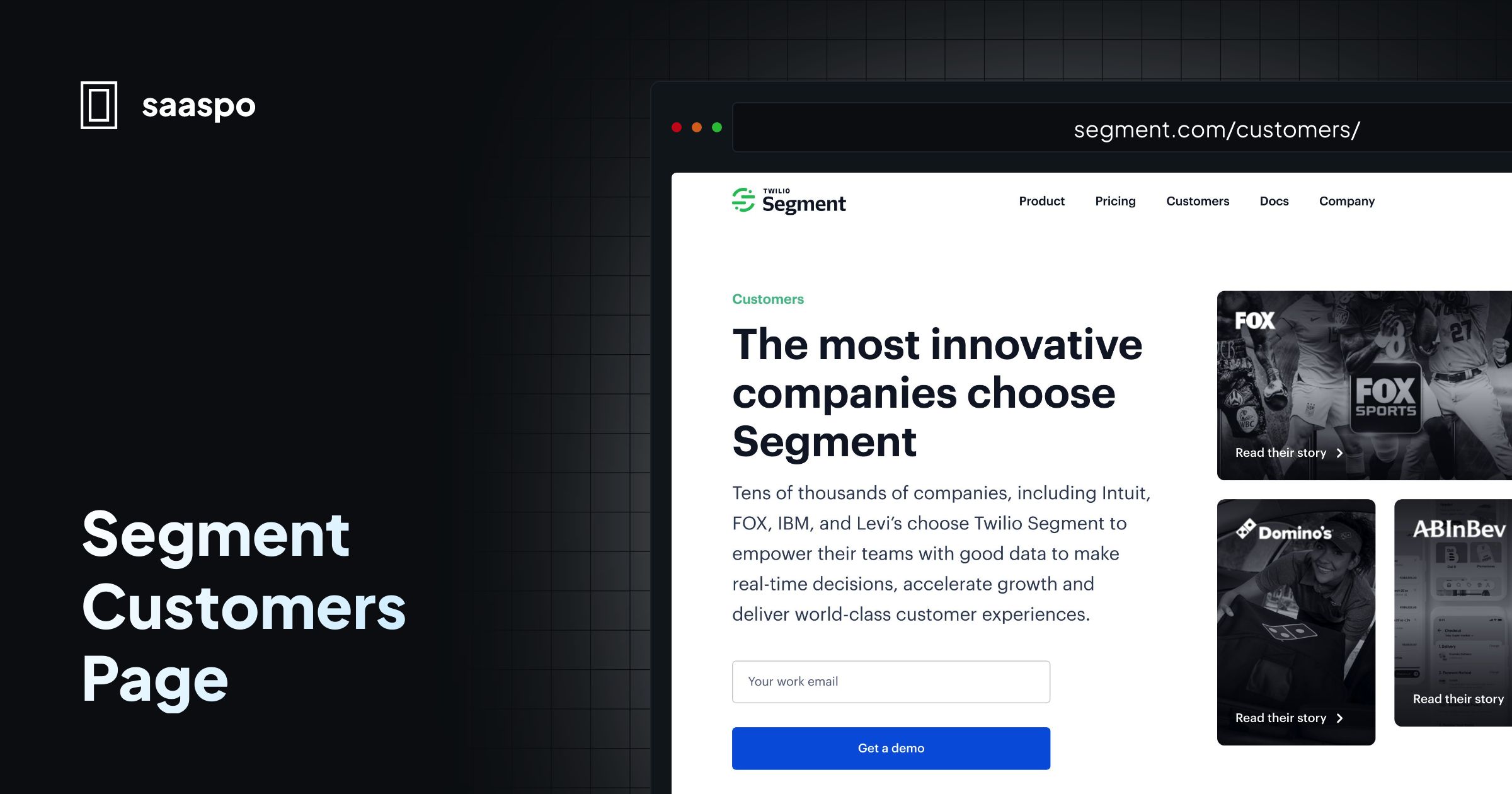 Saaspo | Segment Customers Page
