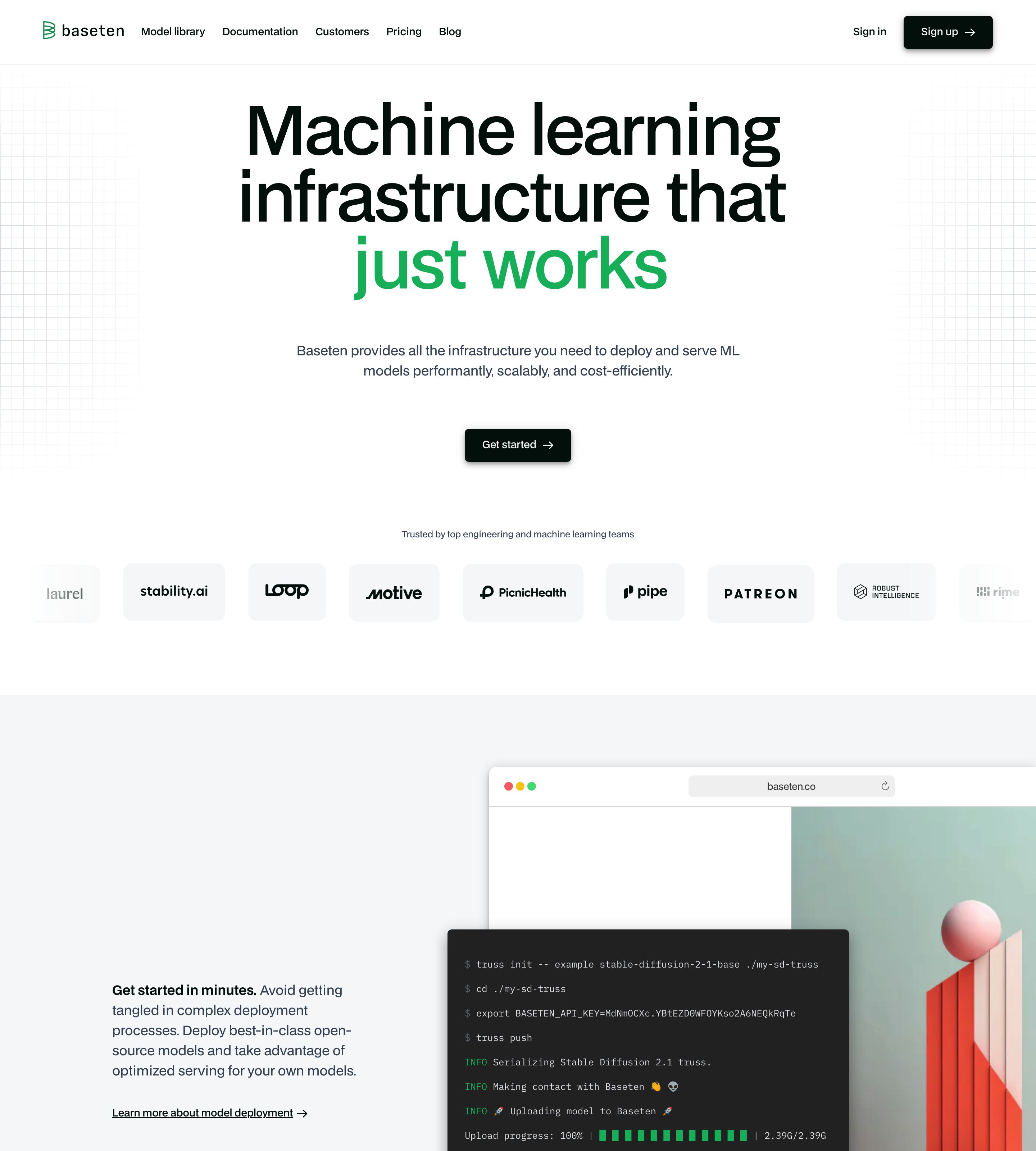 Saaspo | Baseten Landing Page