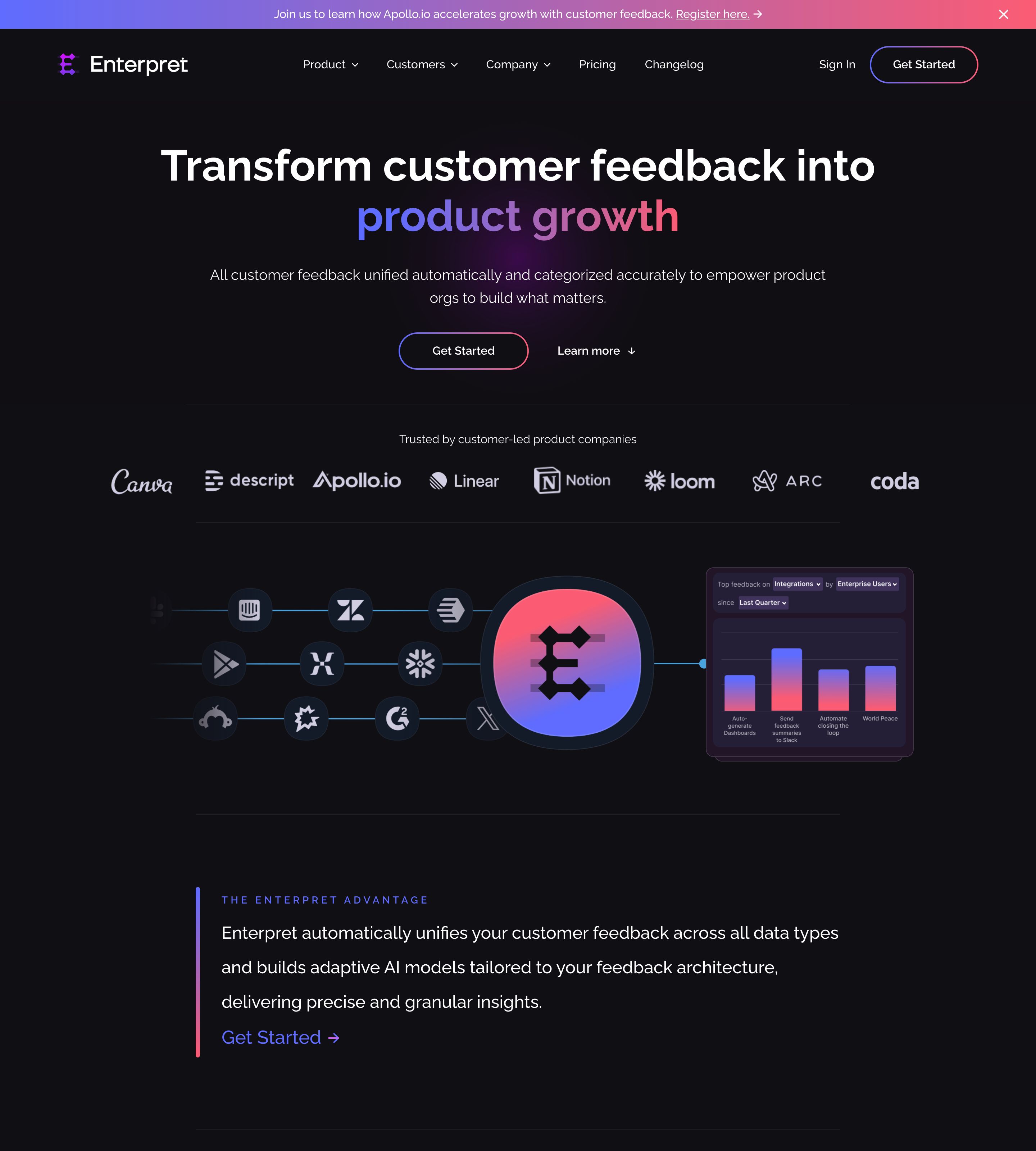 Saaspo | Mercury Landing Page