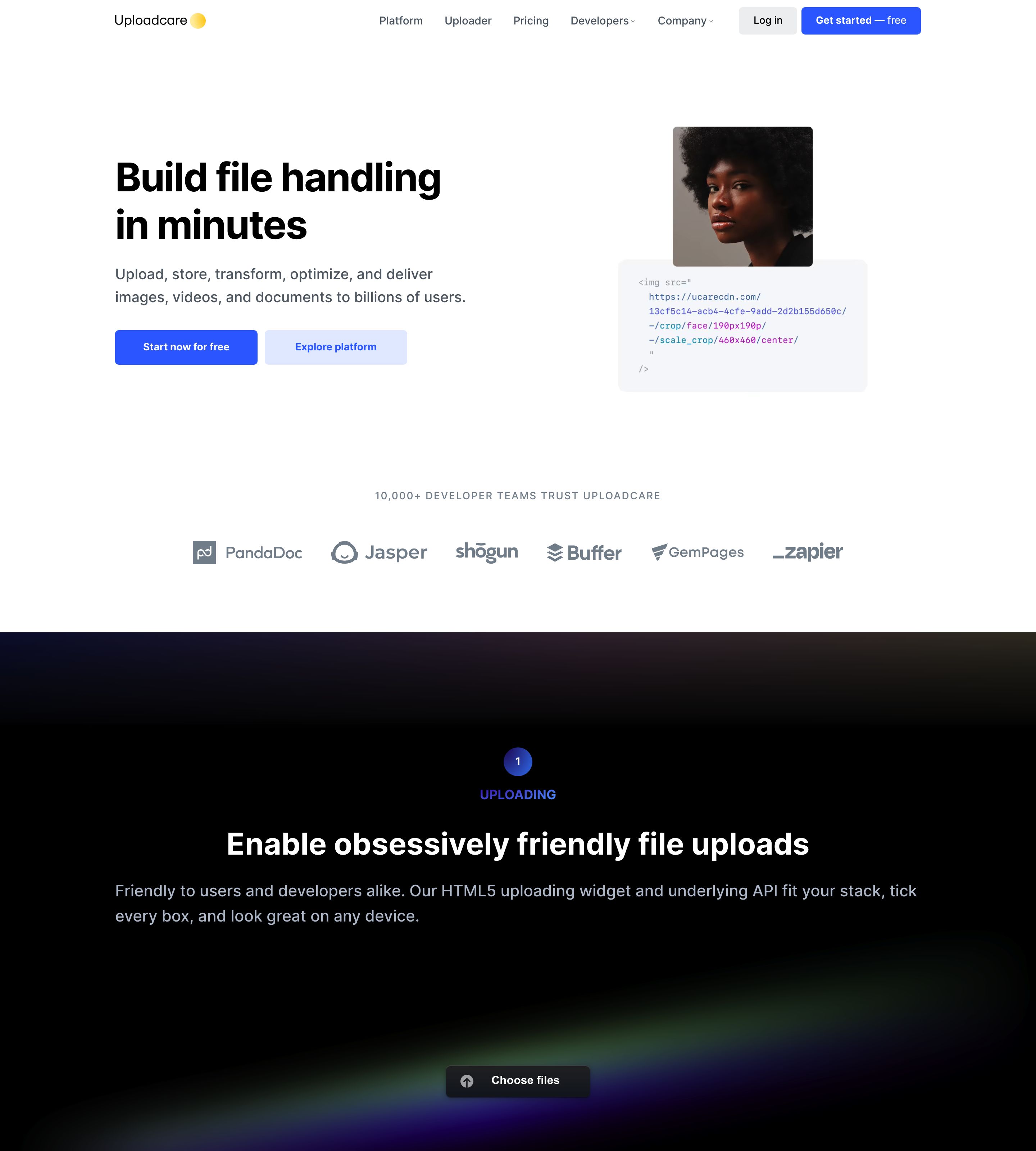 Saaspo | Gini Landing Page