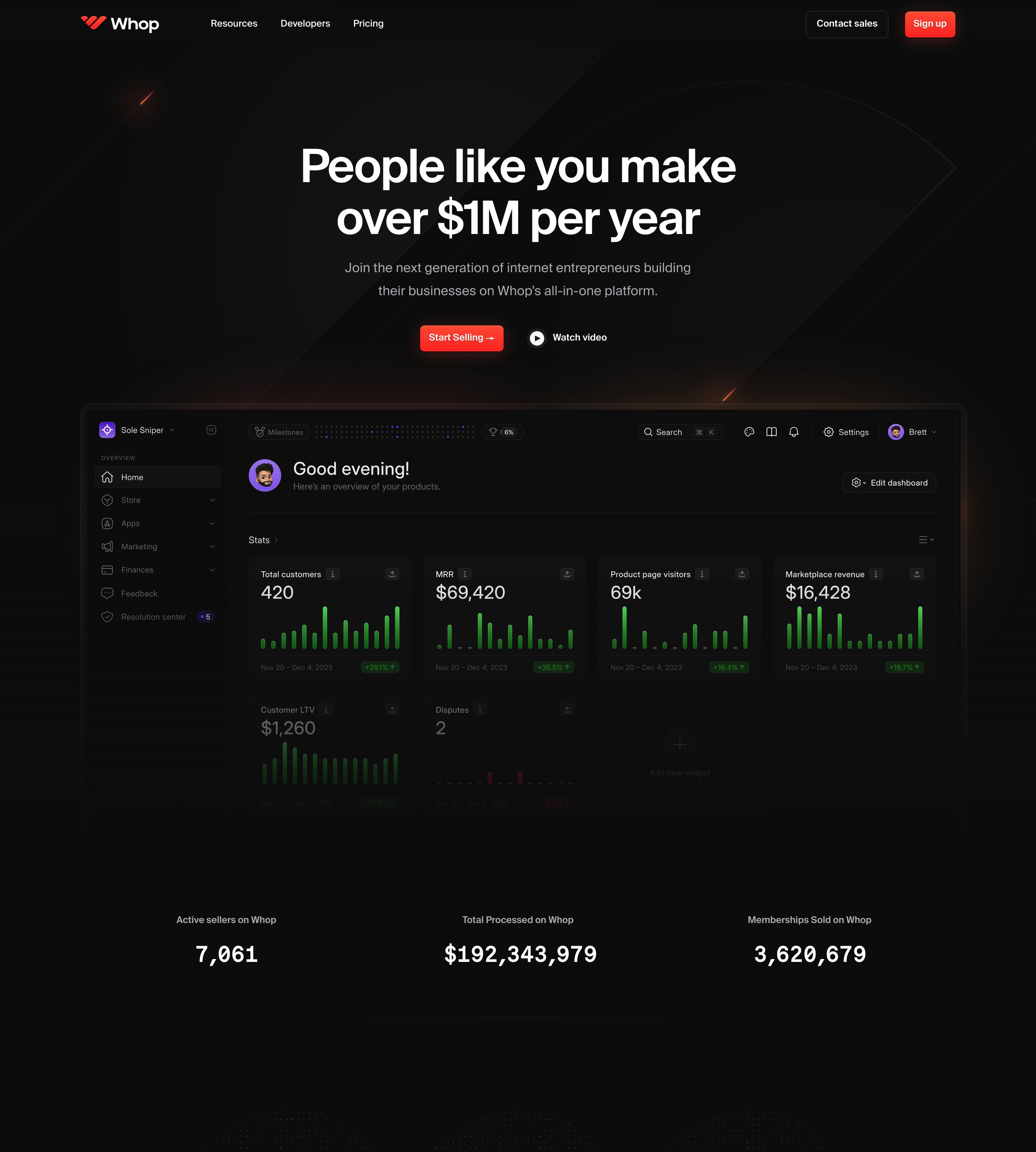 Saaspo | Whop Landing Page