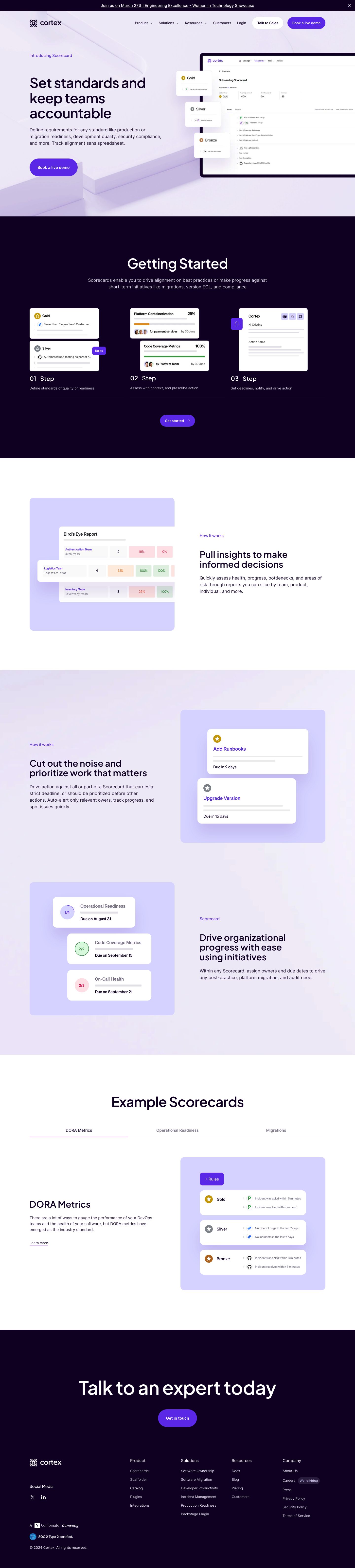 Saaspo | Cortex Product Page