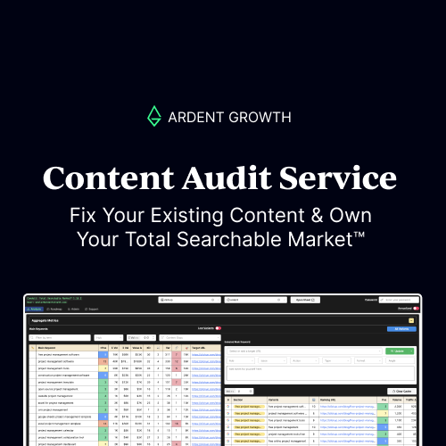 Content Audit Services Agency | Ardent Growth