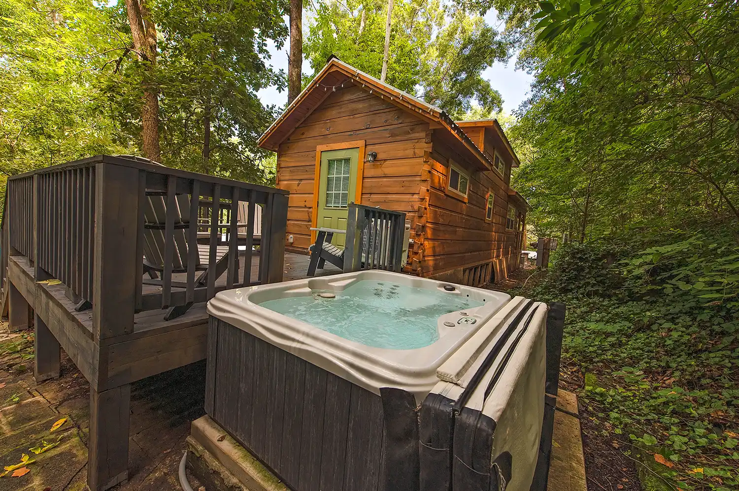 Papa Cabin | Tiny Rustic Cabin | Hot Tub