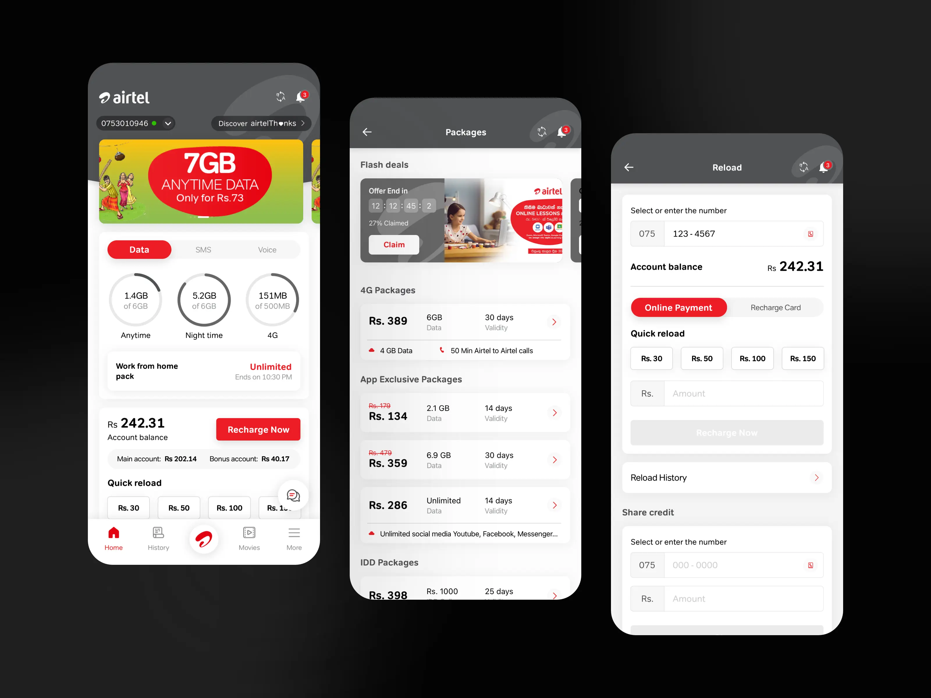 Shajee Amaan · My Airtel - Selfcare app