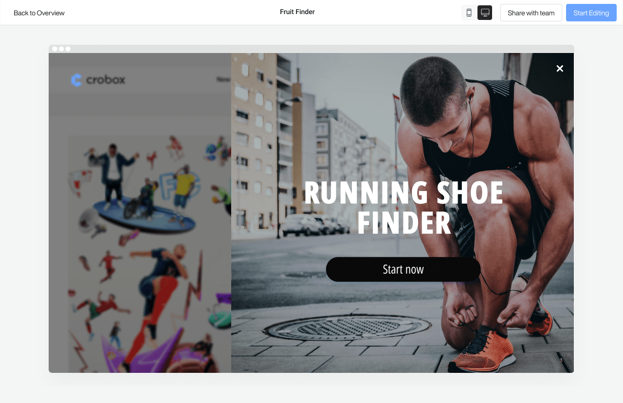 Crobox Product Finder & Experiences