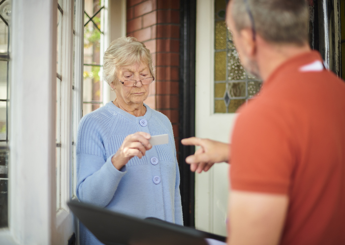 Be aware of doorstep scammers