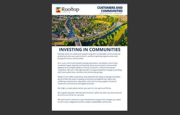 Residents Update - Customers and Communities