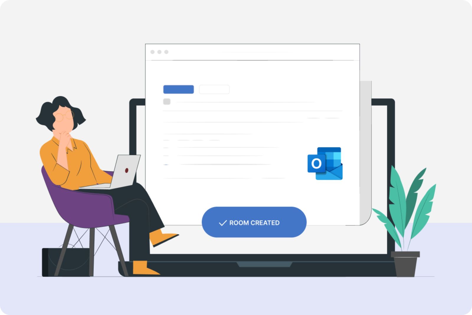 How to create a room calendar in Microsoft Outlook?