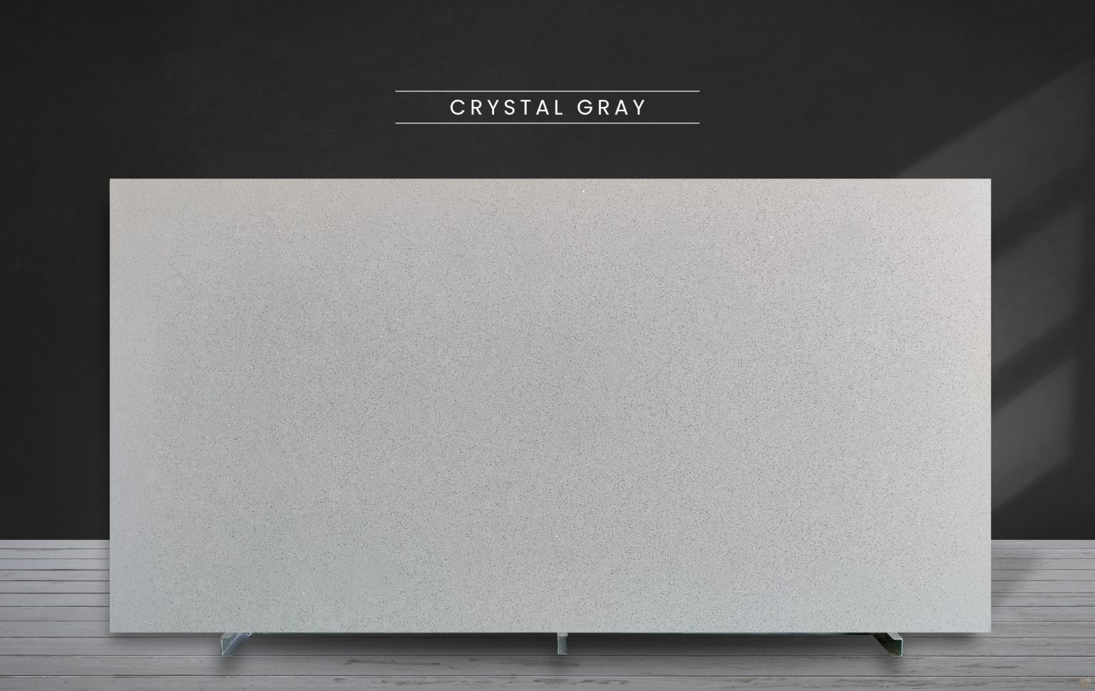 Crystal Gray 3CM Quartz Countertop Slab in Chicago