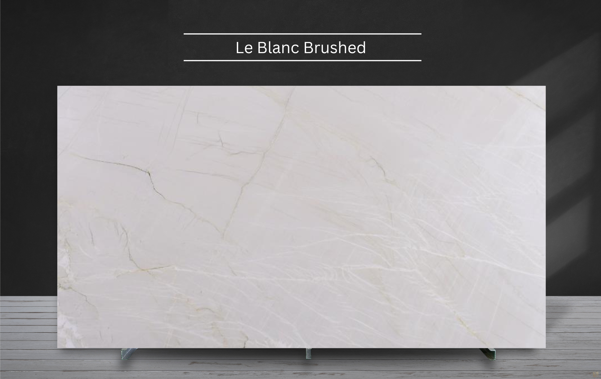 Le Blanc Brushed 3CM Quartzite Countertop Slab in Chicago