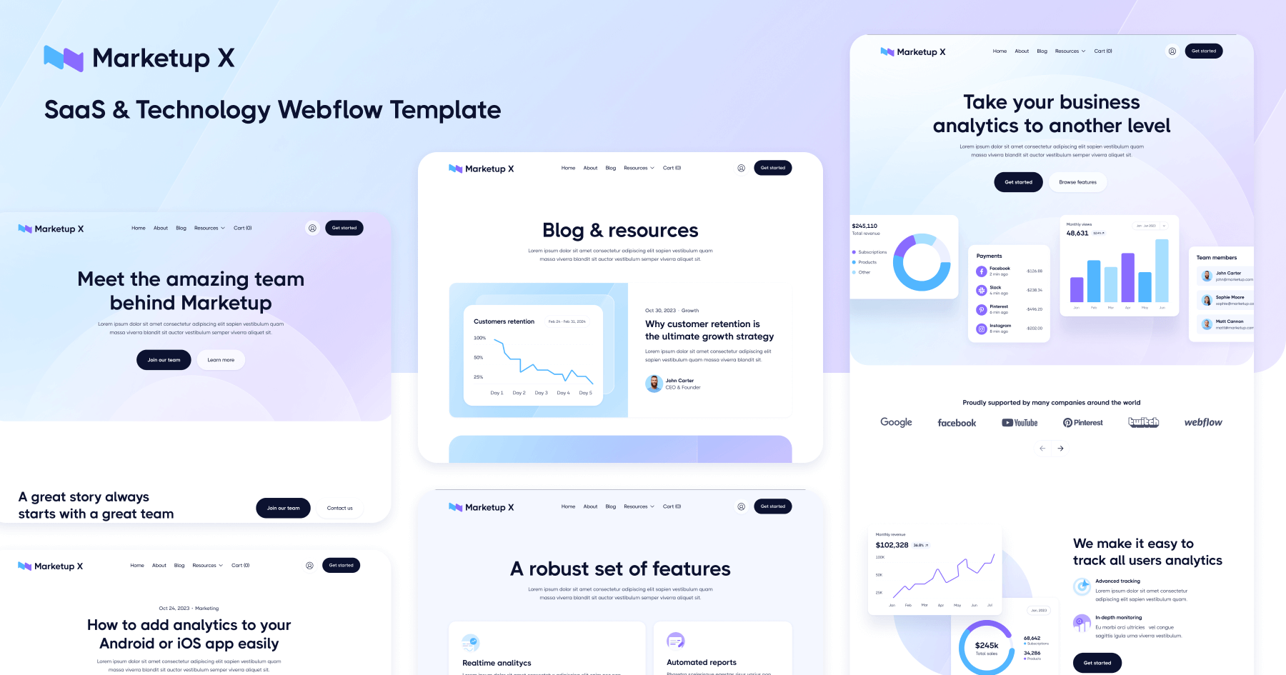 Start Here - Marketup X - Webflow Ecommerce website template