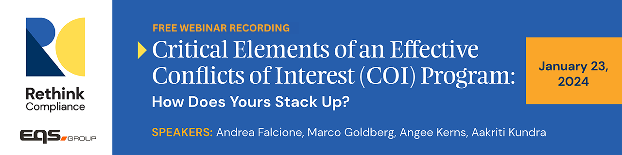[Free Webinar Recording] Critical Elements of an Effective Conflicts of ...