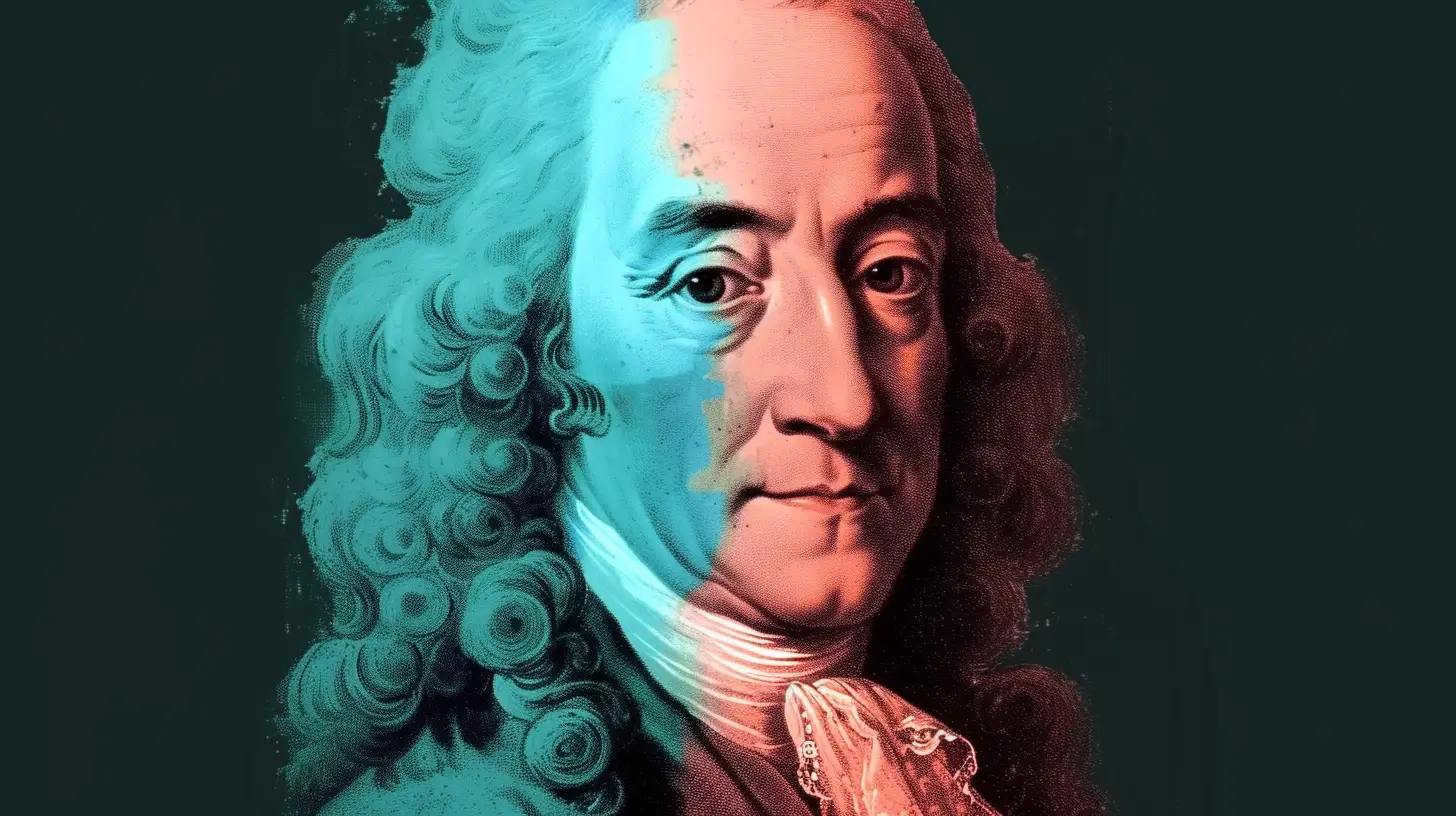Benjamin Franklin Meets Voltaire
