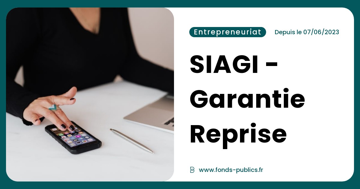 Garantie Reprise SIAGI pour petites entreprises