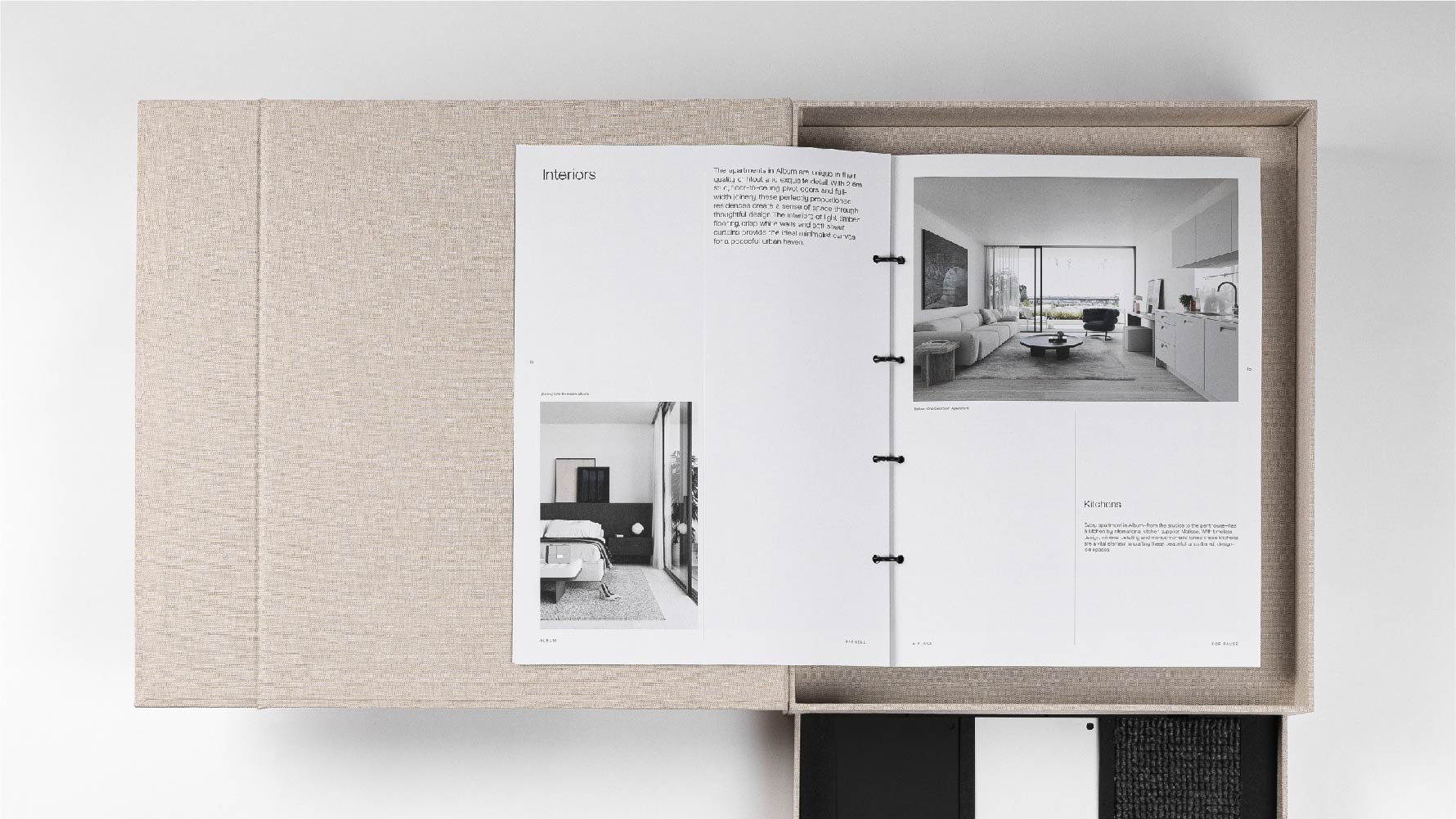 Album | Brand Identity, Print & Website Design, CGI's