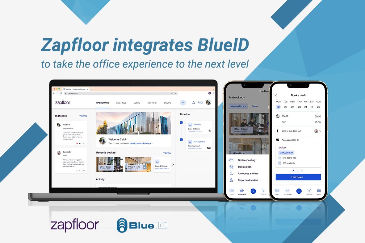 Zapfloor bringt das Büroerlebnis mit BlueID auf die nächste Stufe