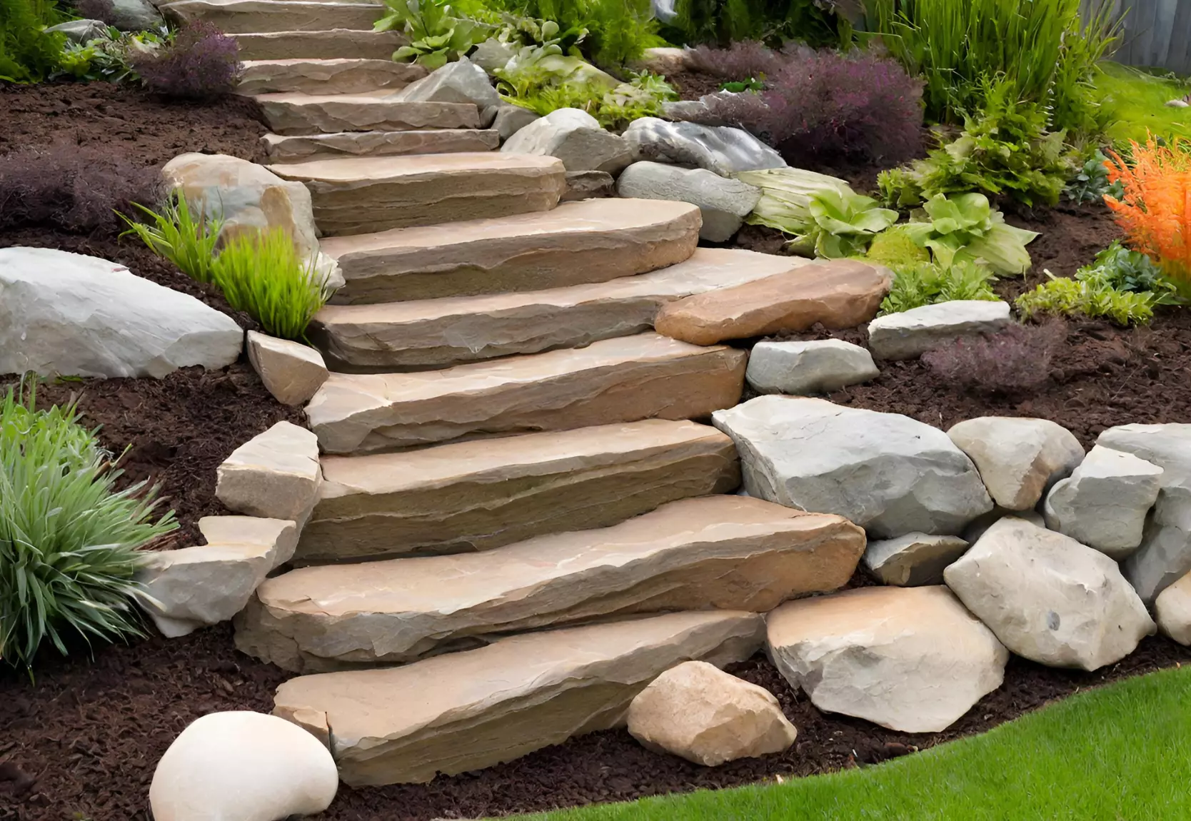 21 Best Landscape Ideas With Rocks For Your Garden